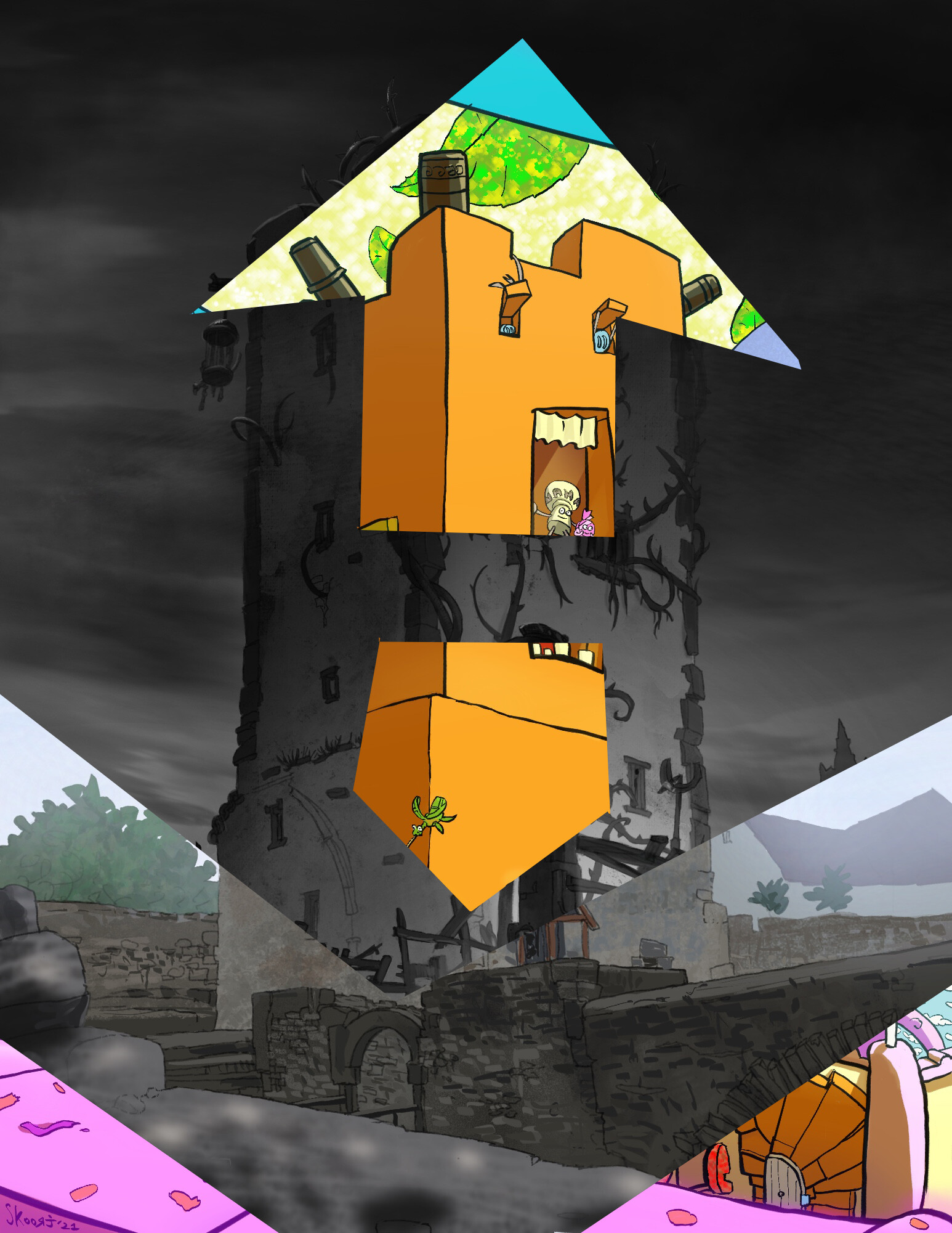 ArtStation - An example of a stylization option based on the same photo.