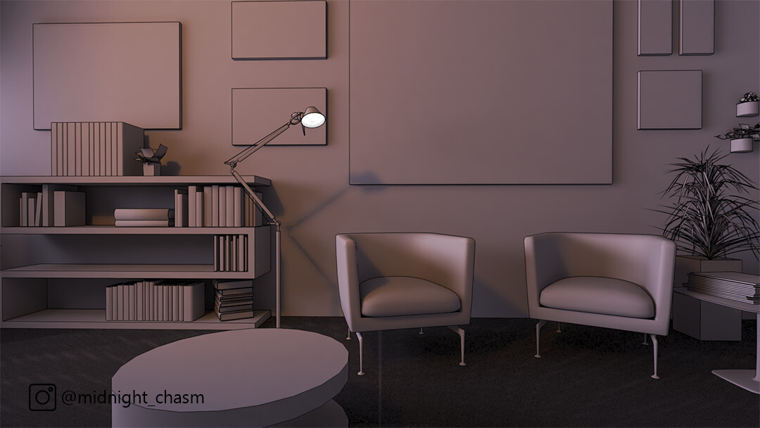 MidnightChasm - Purple Room - 3D Interior