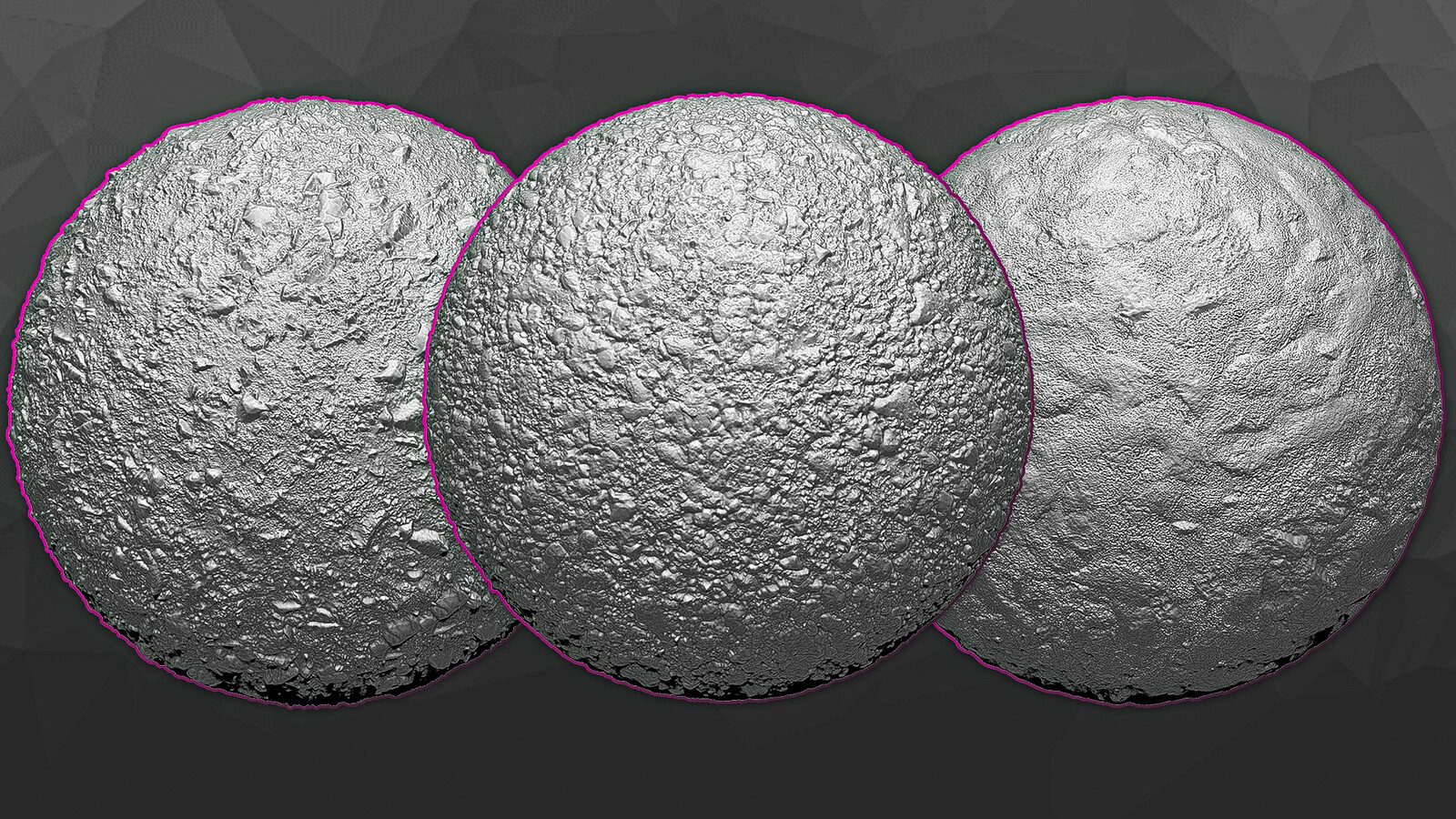 VK GameDev - 20 Ground Alphas vol.3 for ZBrush, Substance (2K, PNG, Normal)