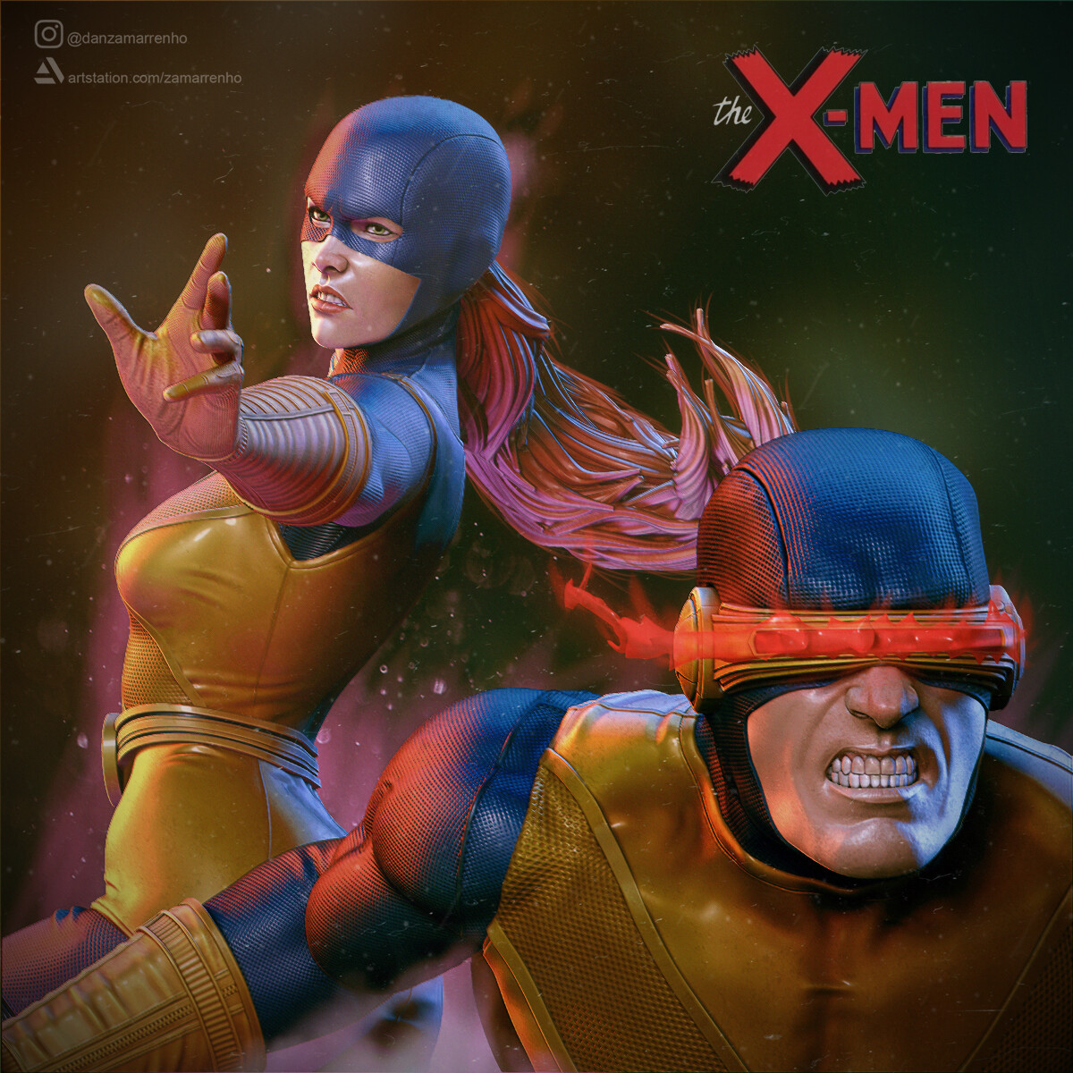 ArtStation - X-men Classic - Jean and Scott (Phoenix and Cyclops)