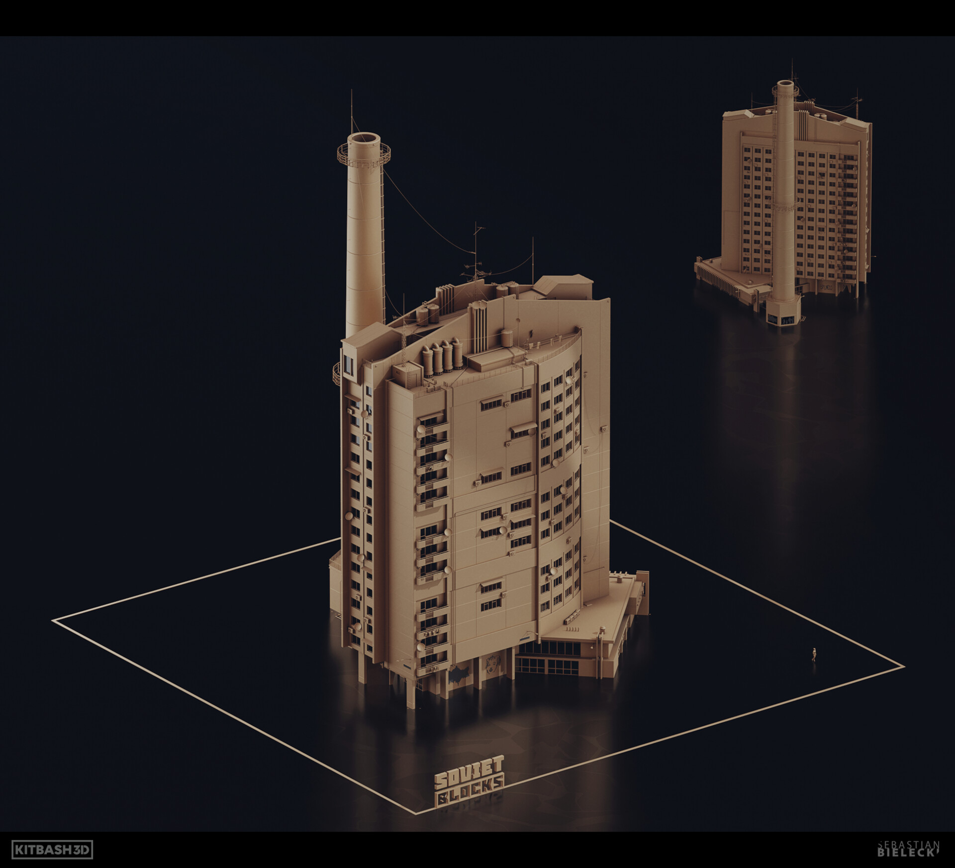 Sebastian Bielecki - Soviet Blocks Kitbash3D Set