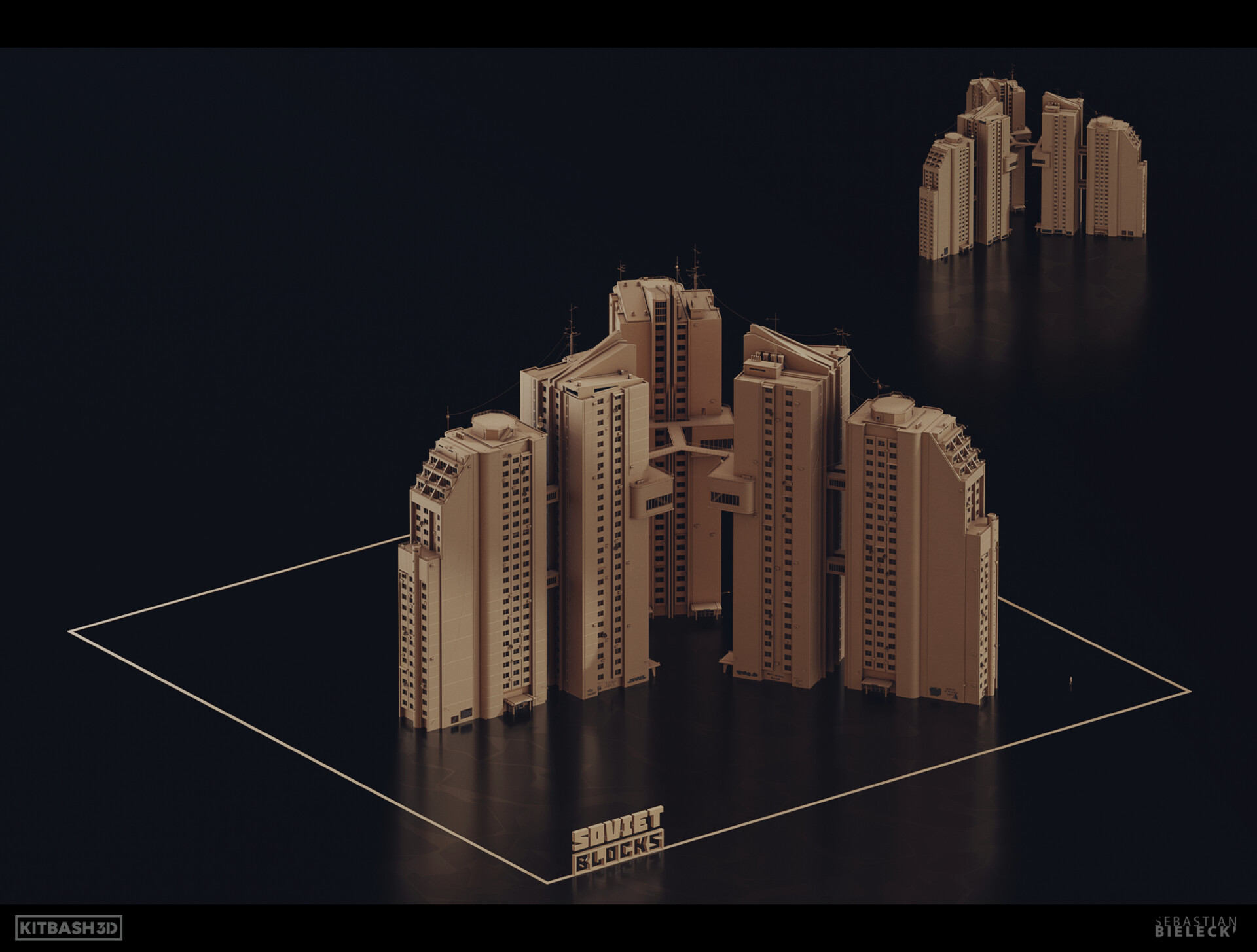 Sebastian Bielecki - Soviet Blocks Kitbash3D Set