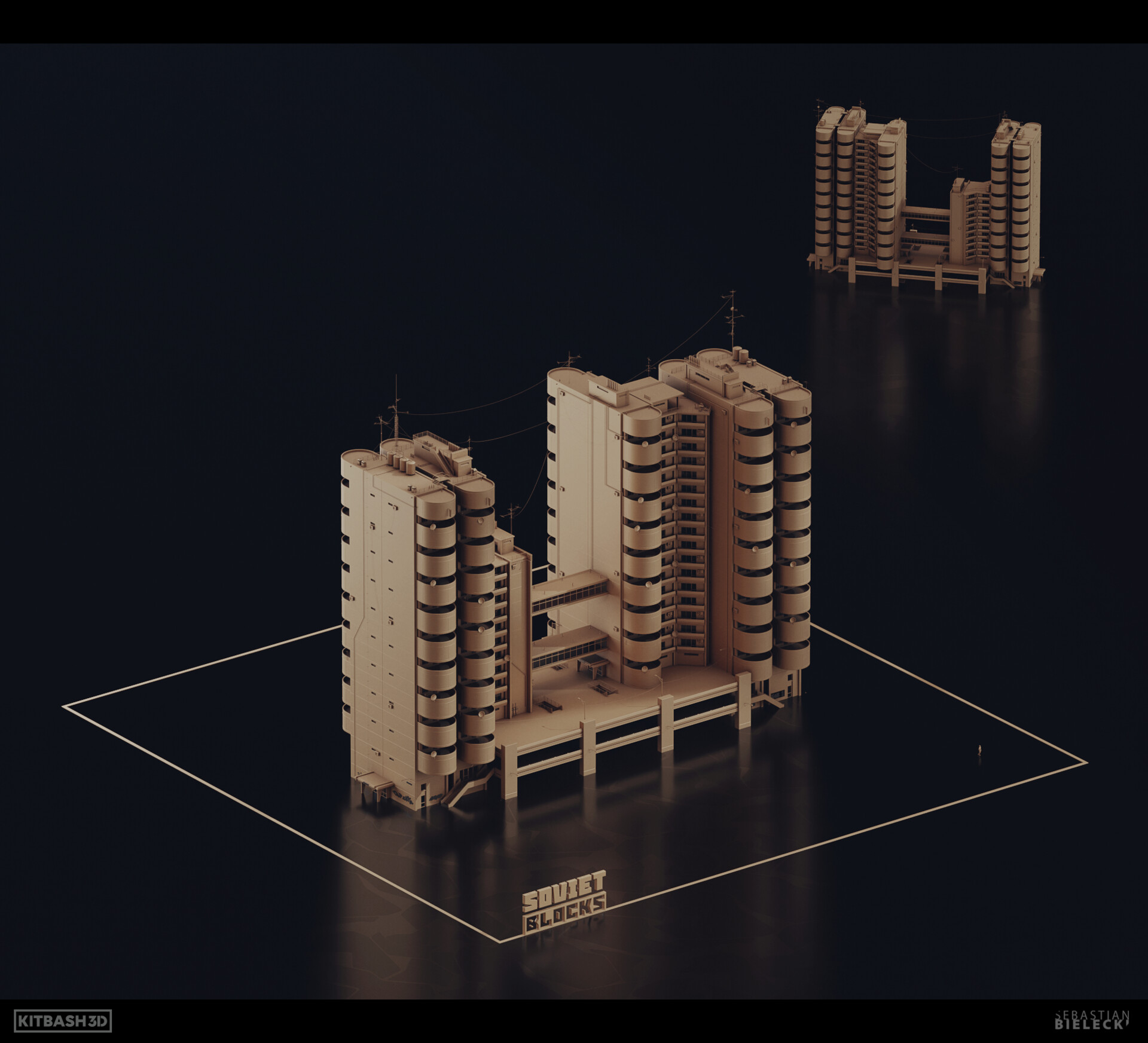 Sebastian Bielecki - Soviet Blocks Kitbash3D Set