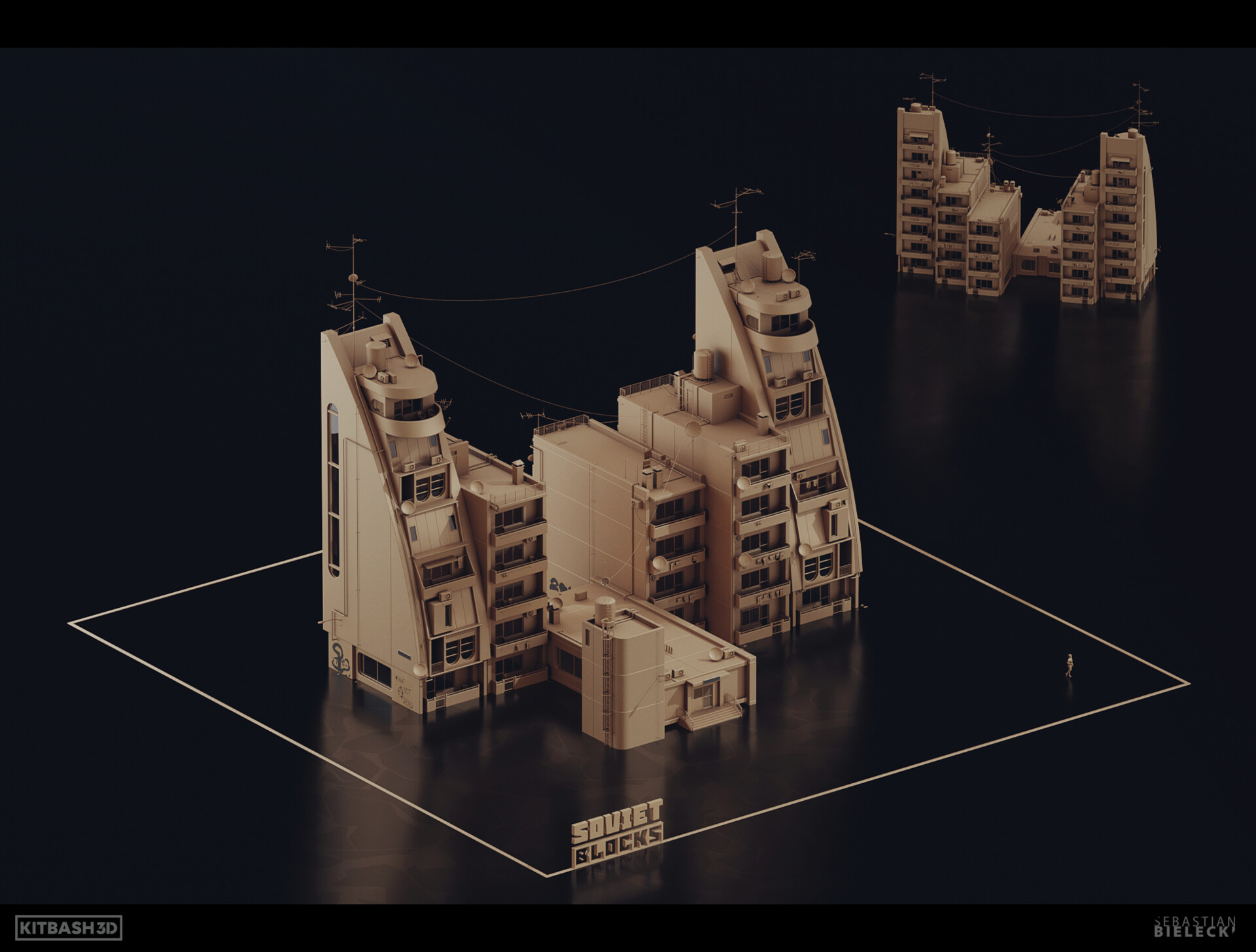 Sebastian Bielecki - Soviet Blocks Kitbash3D Set