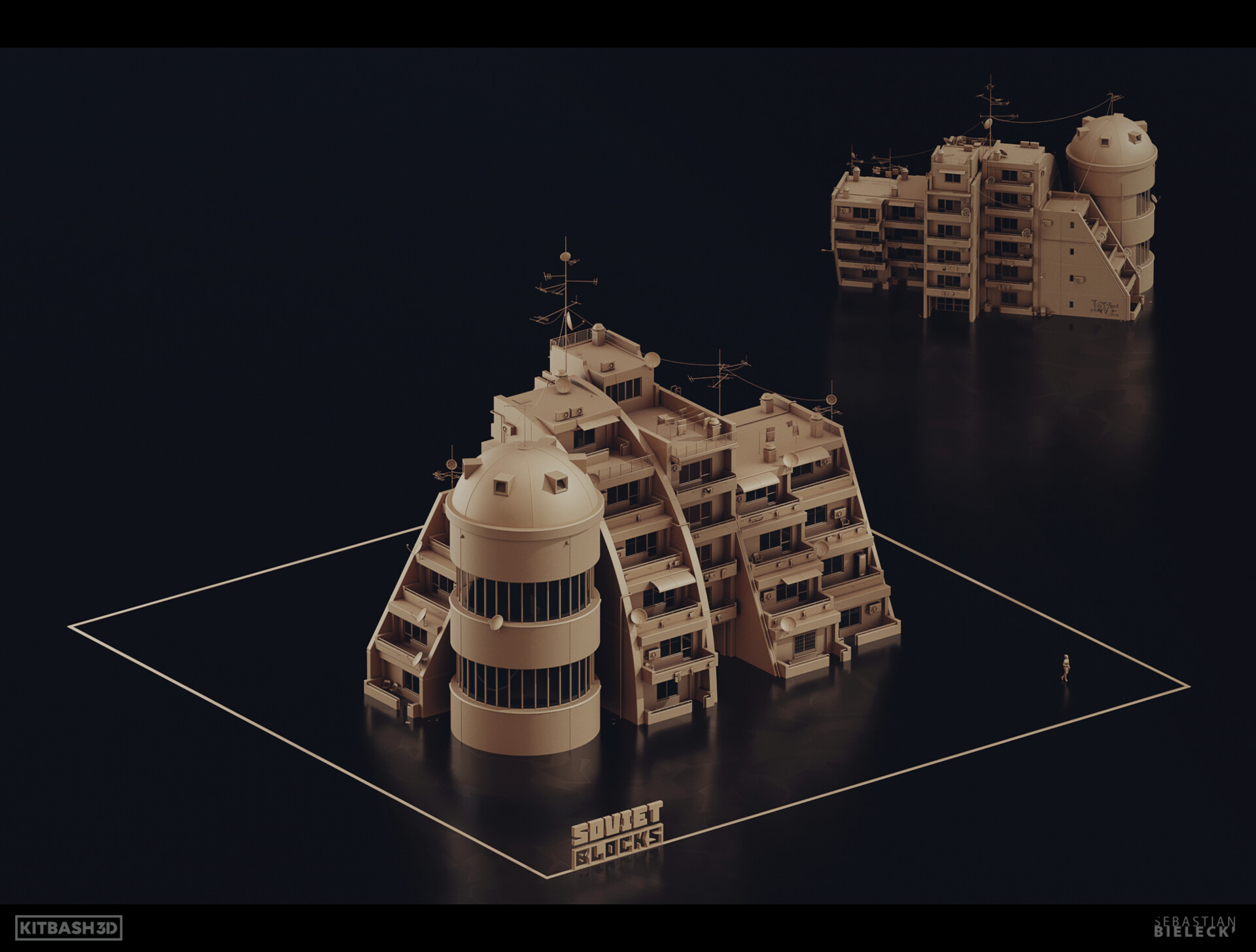 Sebastian Bielecki - Soviet Blocks Kitbash3D Set