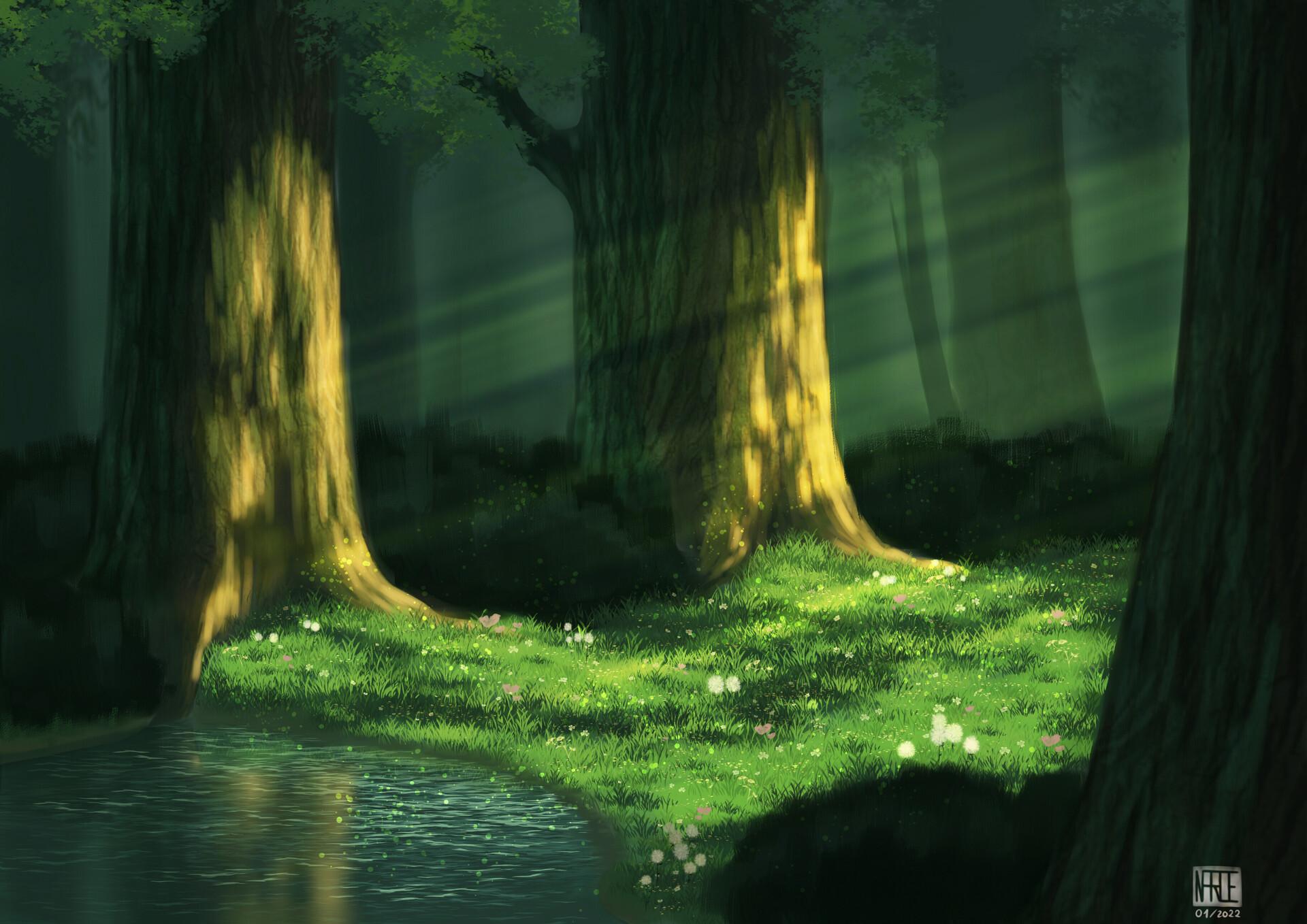 ArtStation - Forest landscape