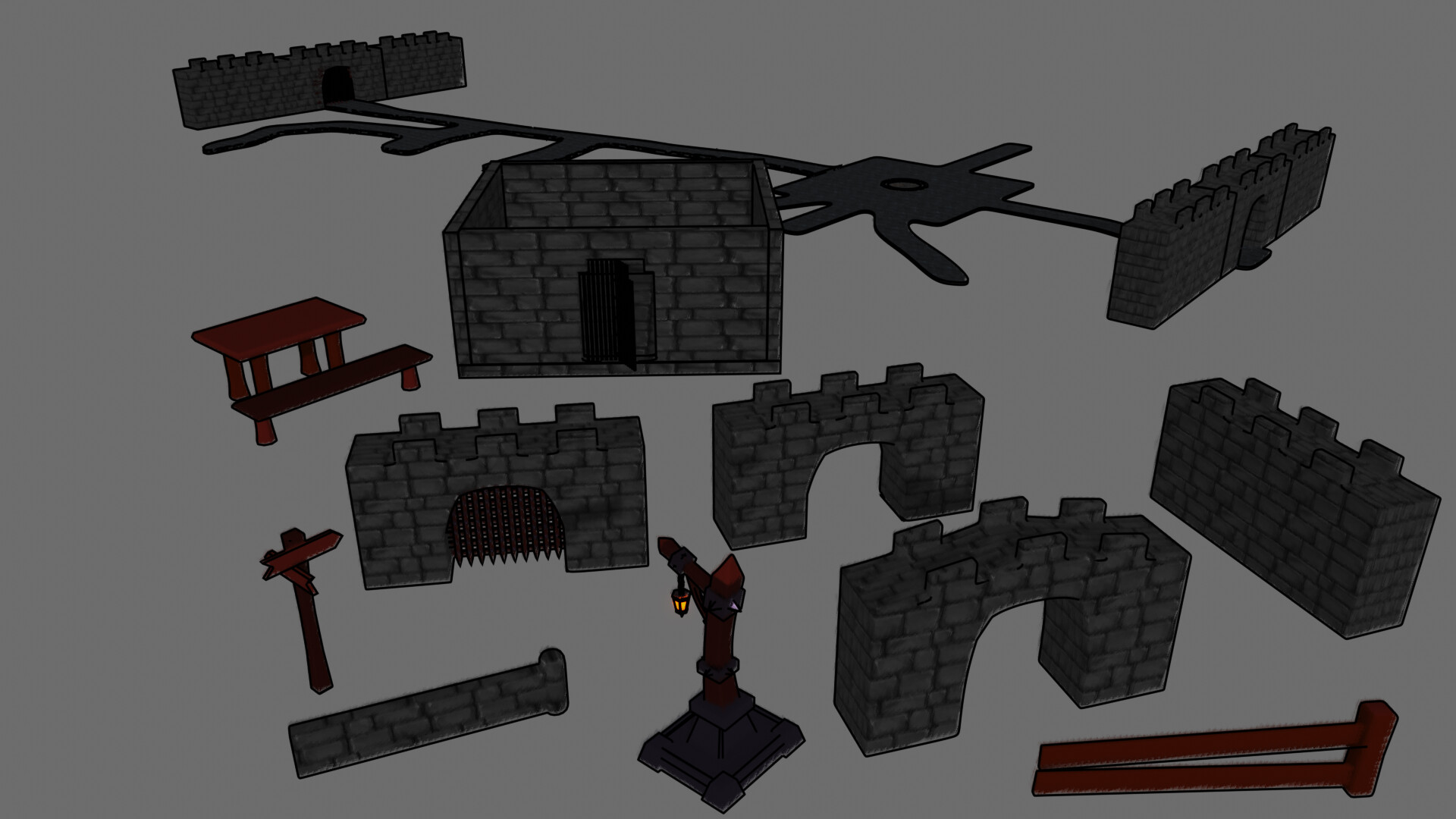 ArtStation - Stylized low-poly models