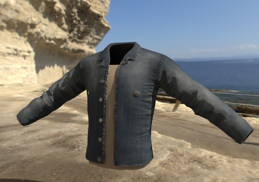 ArtStation - Cloth Low Poly With Normals