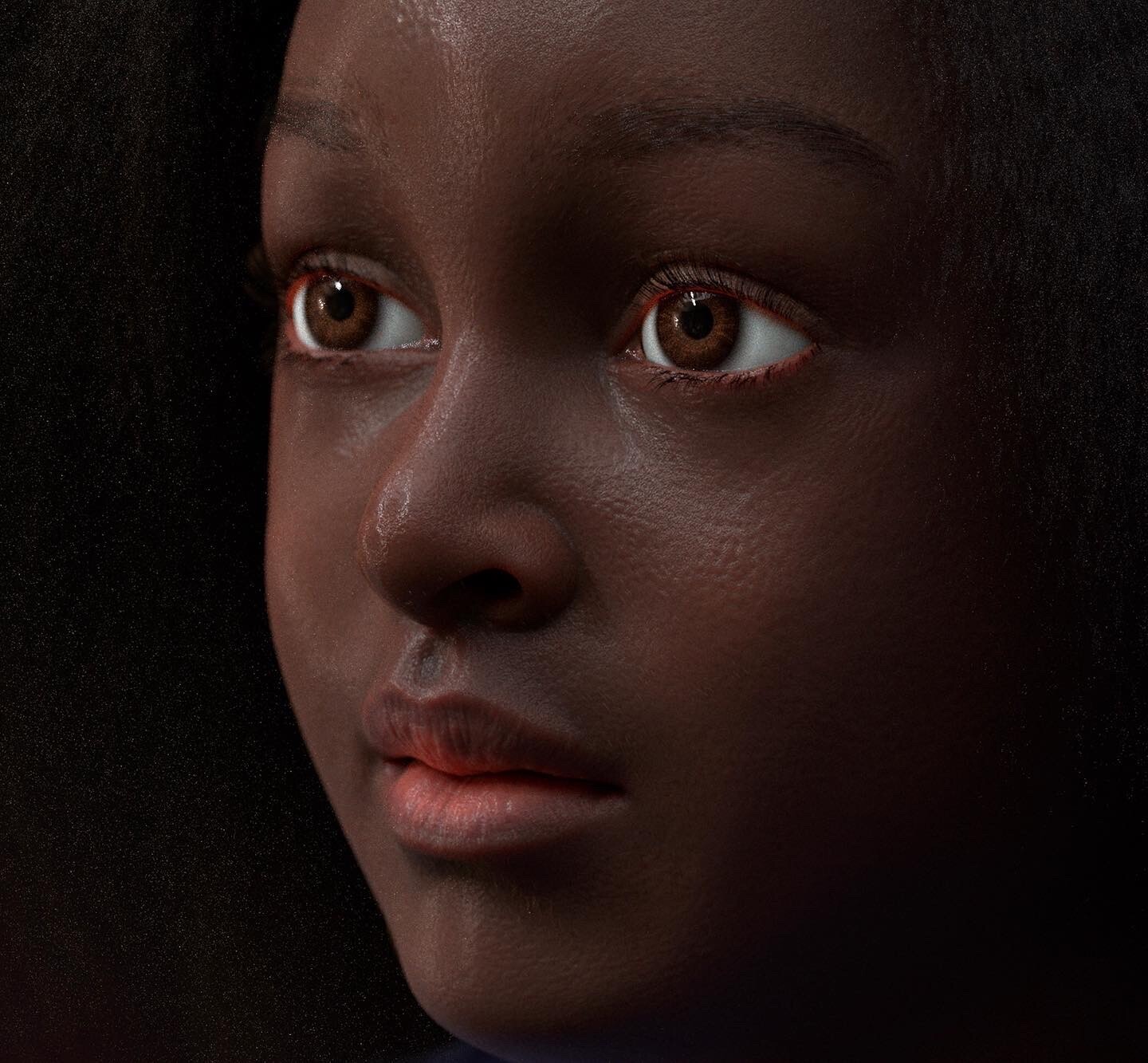 ArtStation - Black Skinned Girl