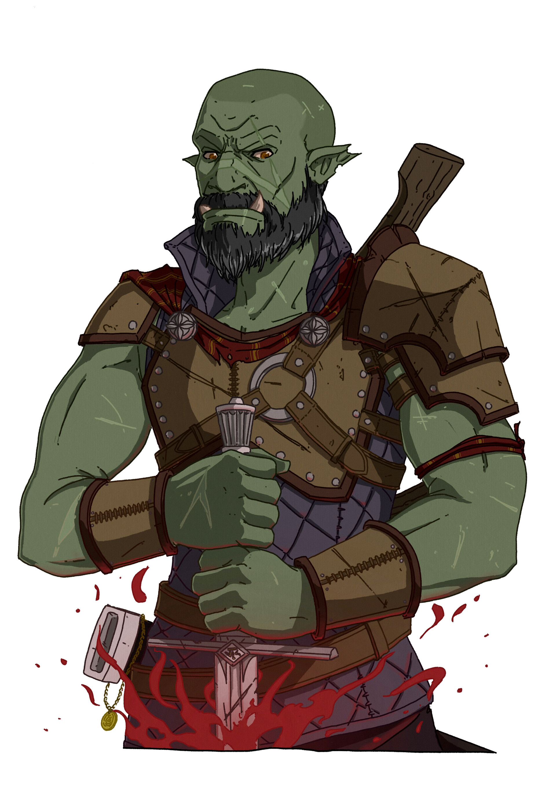 ArtStation - Turuk - DND Orc Commission