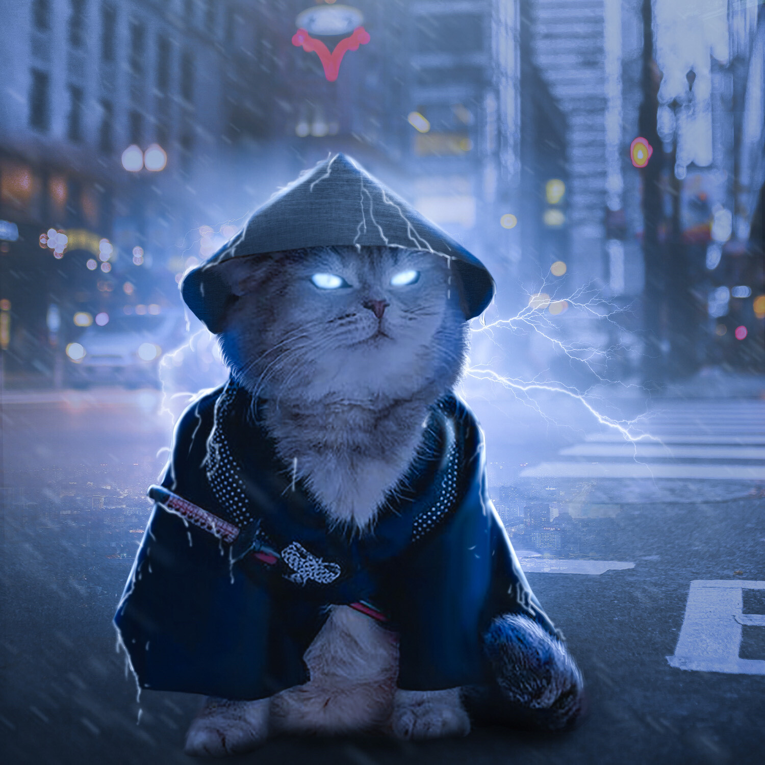ArtStation - Cat samurai