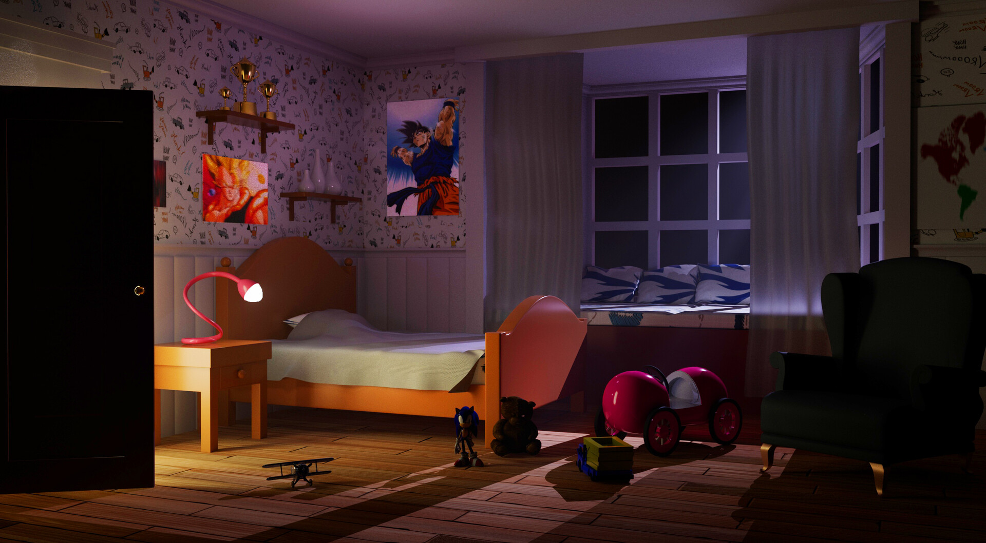 ArtStation - Kids room scene