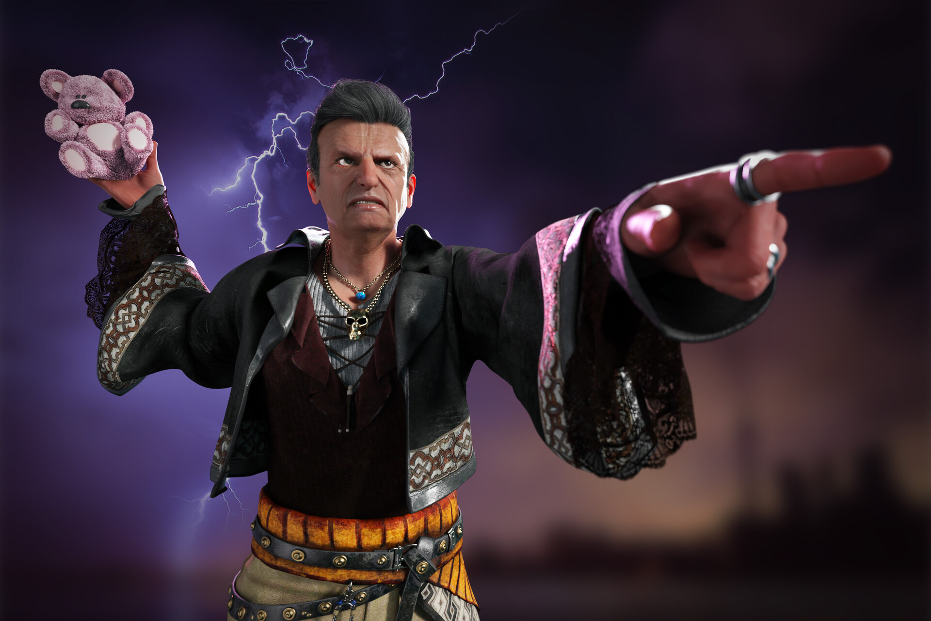 ArtStation - Drop it or the Teddy Bear gets it!