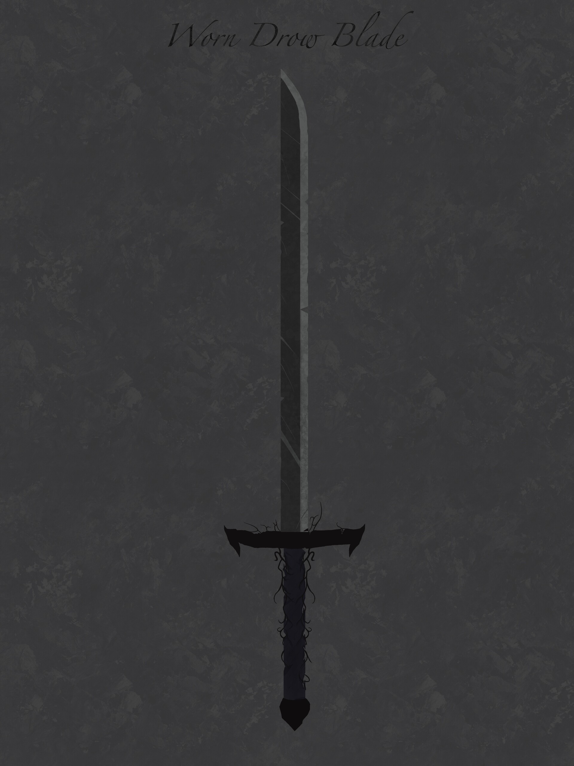ArtStation - Worn Drow Blade