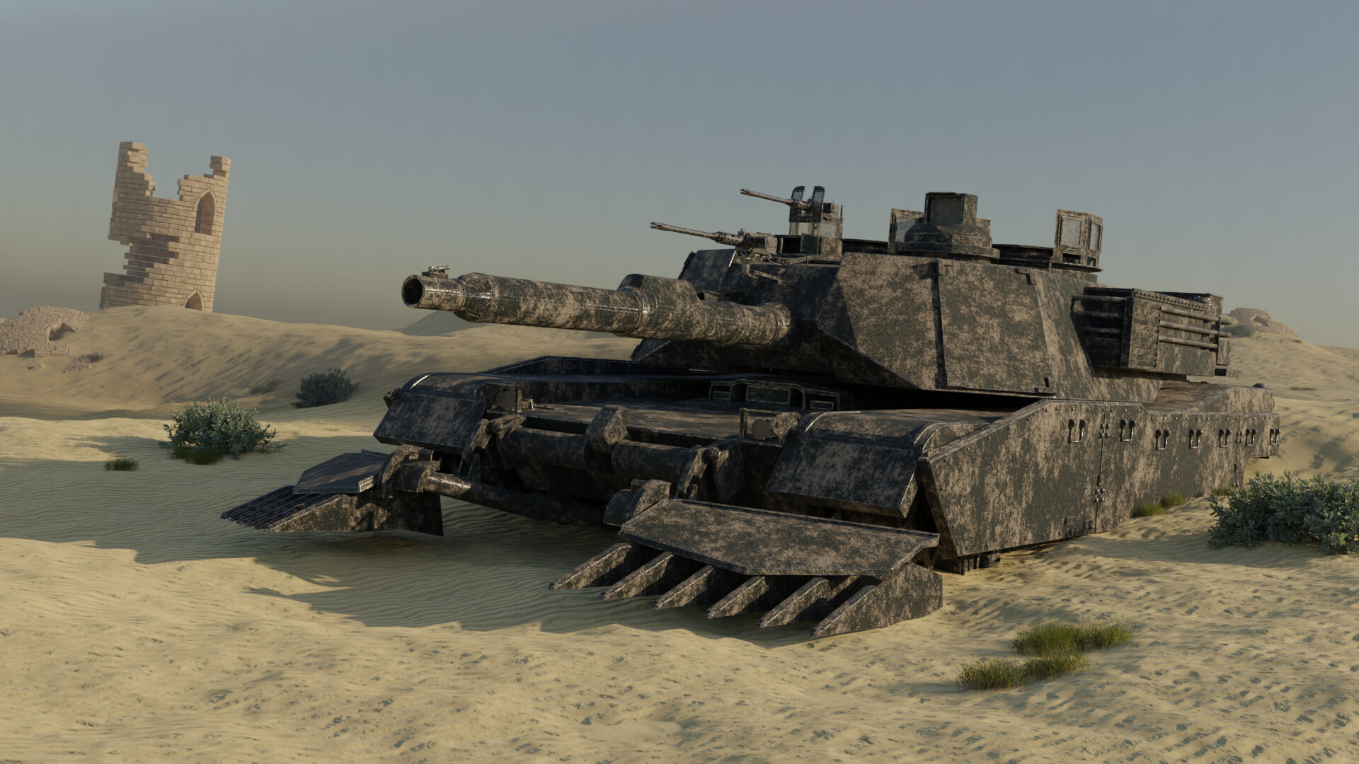 ArtStation - M1 abrams tank