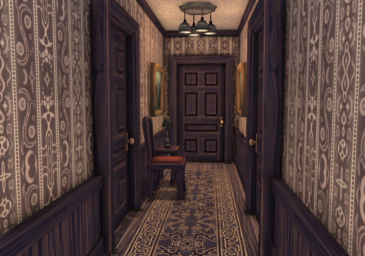 ArtStation - Hallway - Handpainted Lowpoly Scene