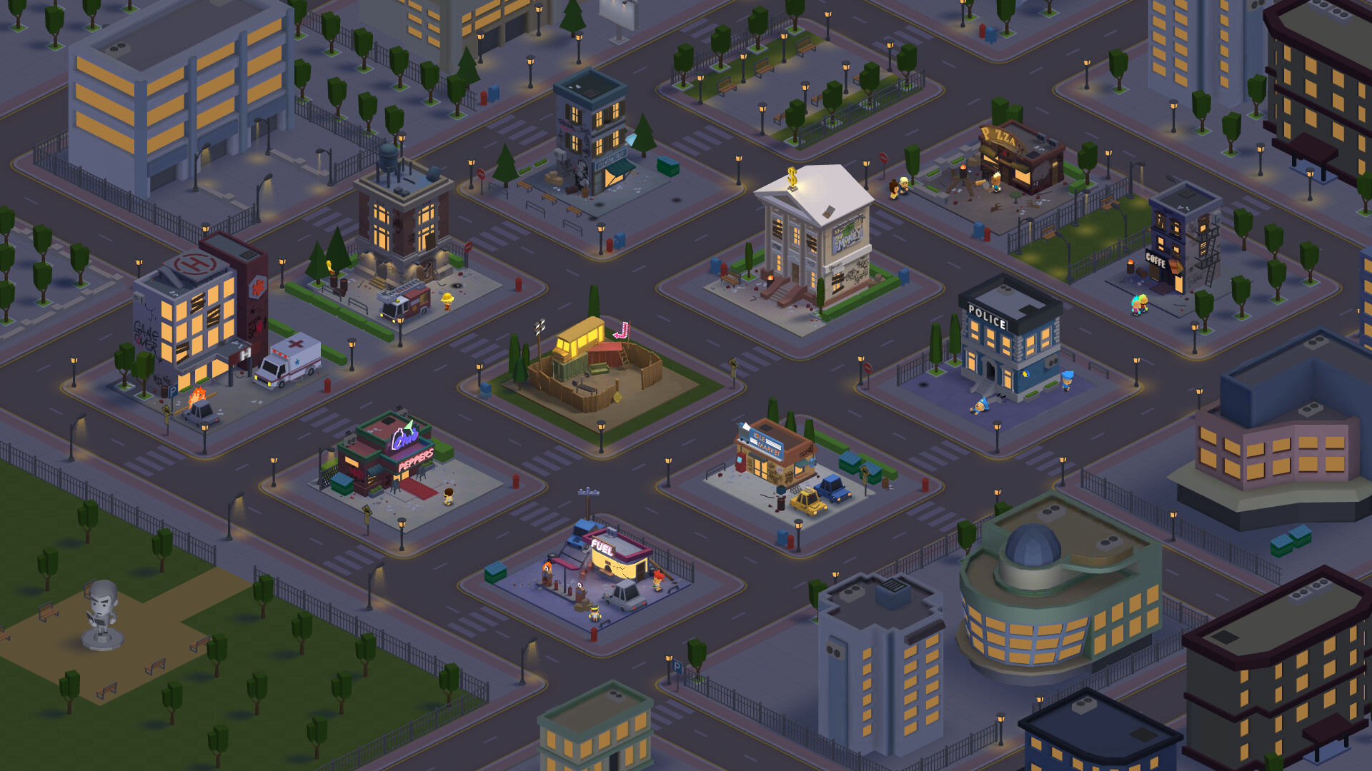 ArtStation - Idle Looters: Nigth Sity Rush (Mobile games)