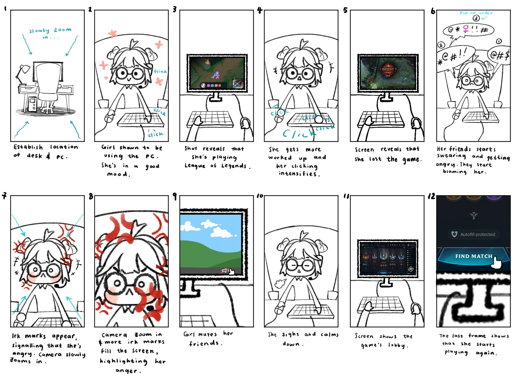 ArtStation - School Project | Storyboard Animation