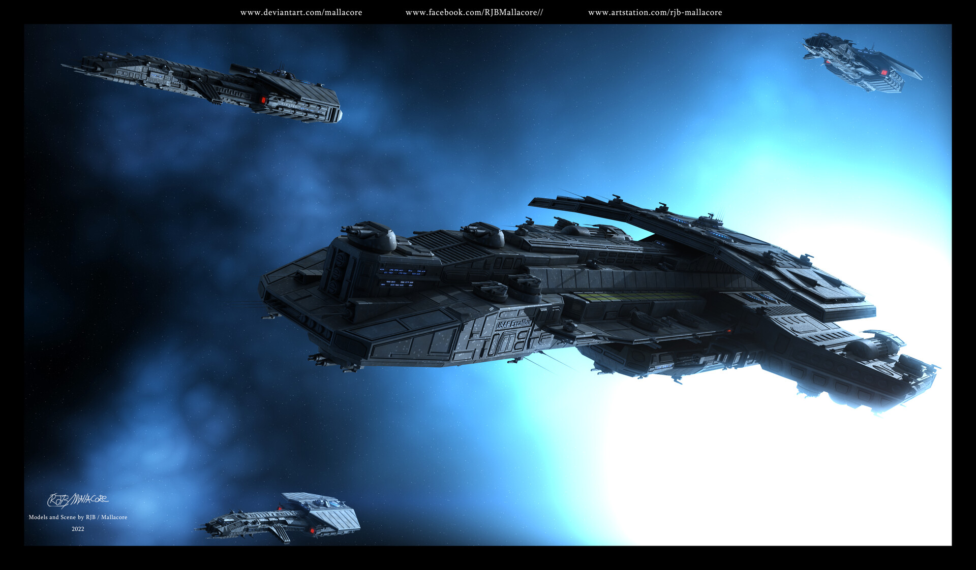 ArtStation - Stargate - Excalibur and Ares Class - 2022