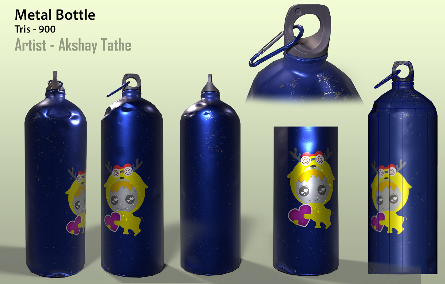 ArtStation - Metallic Bottle