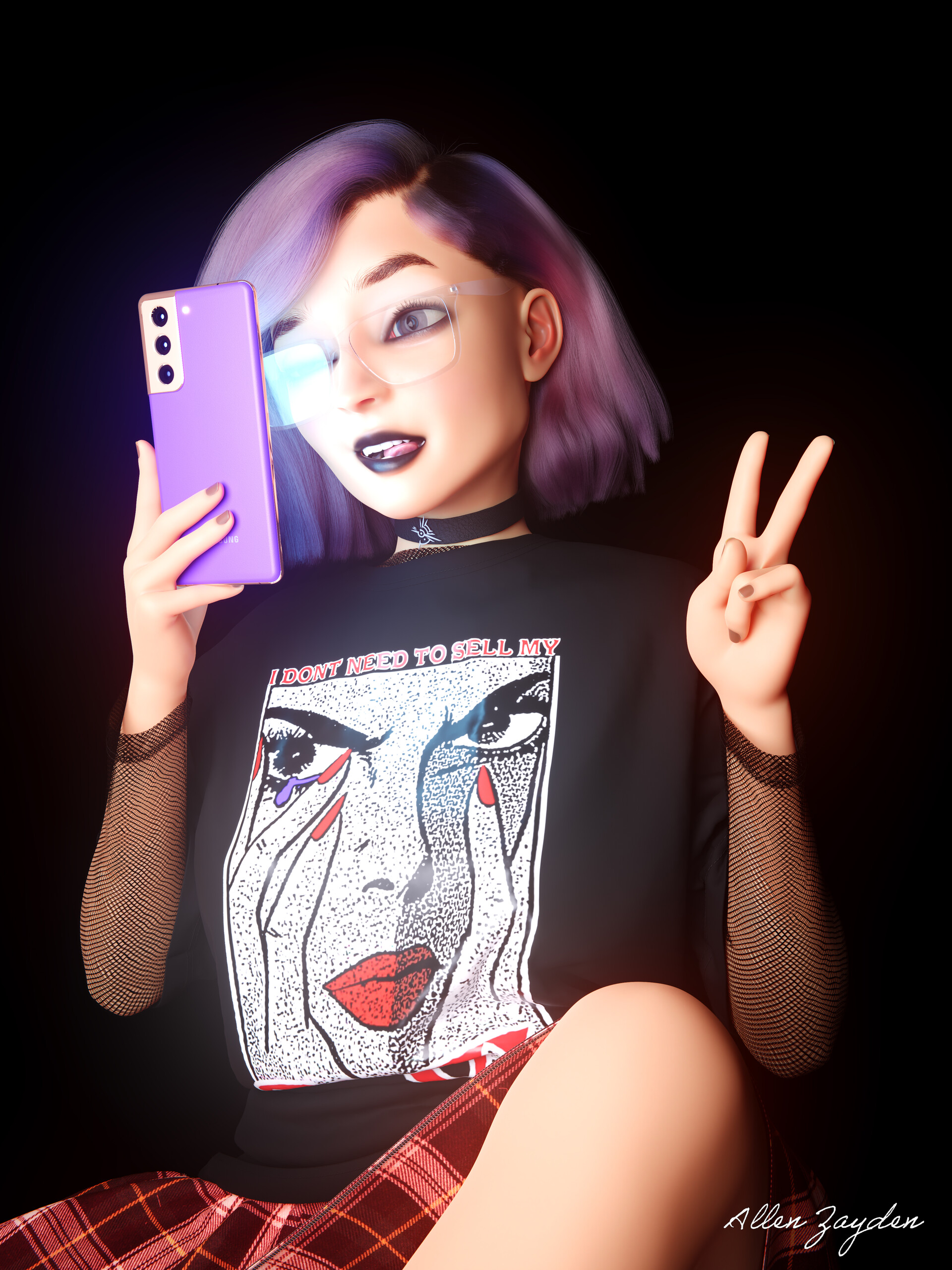 Artstation Gothic Selfie