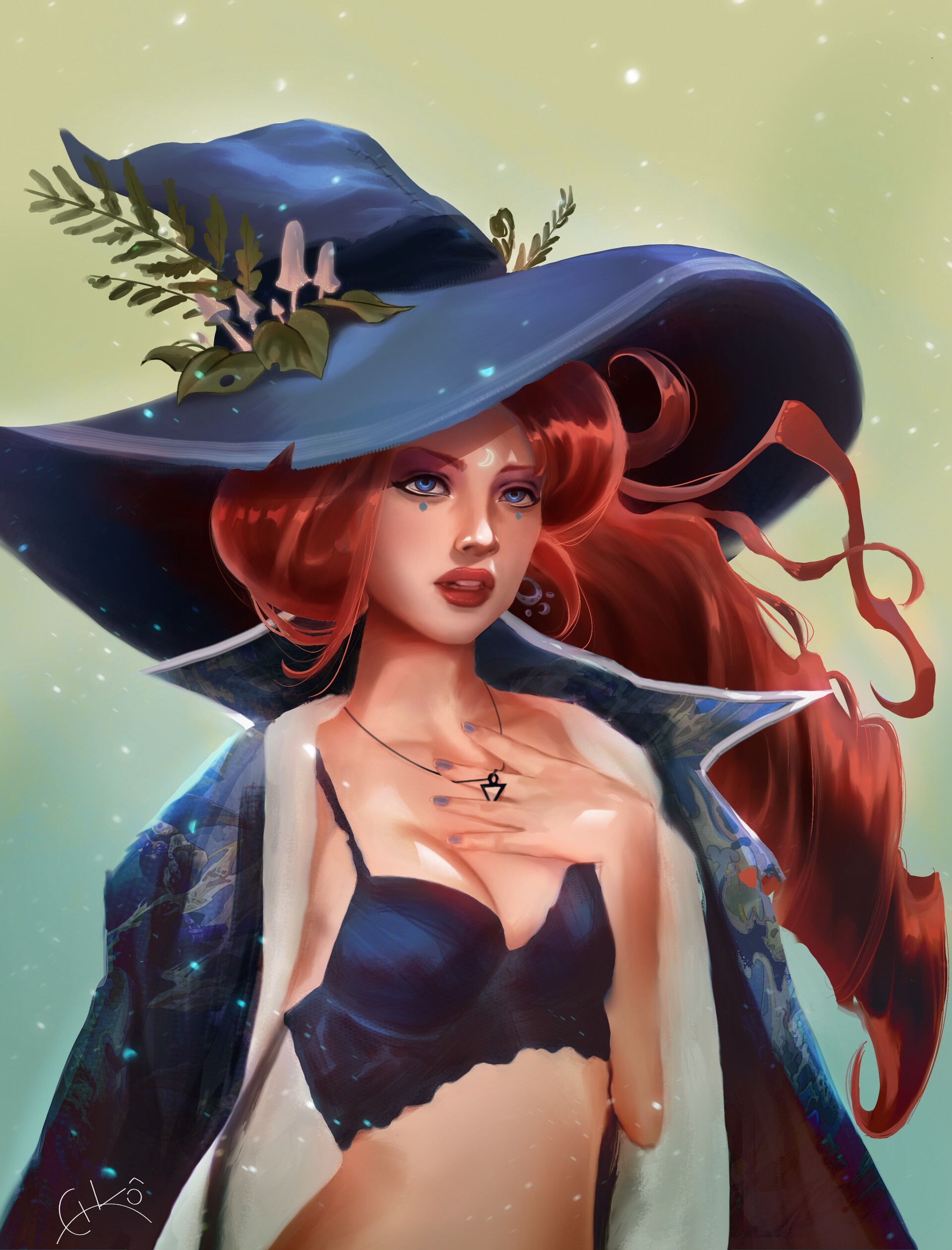 ArtStation - Redhead Witch