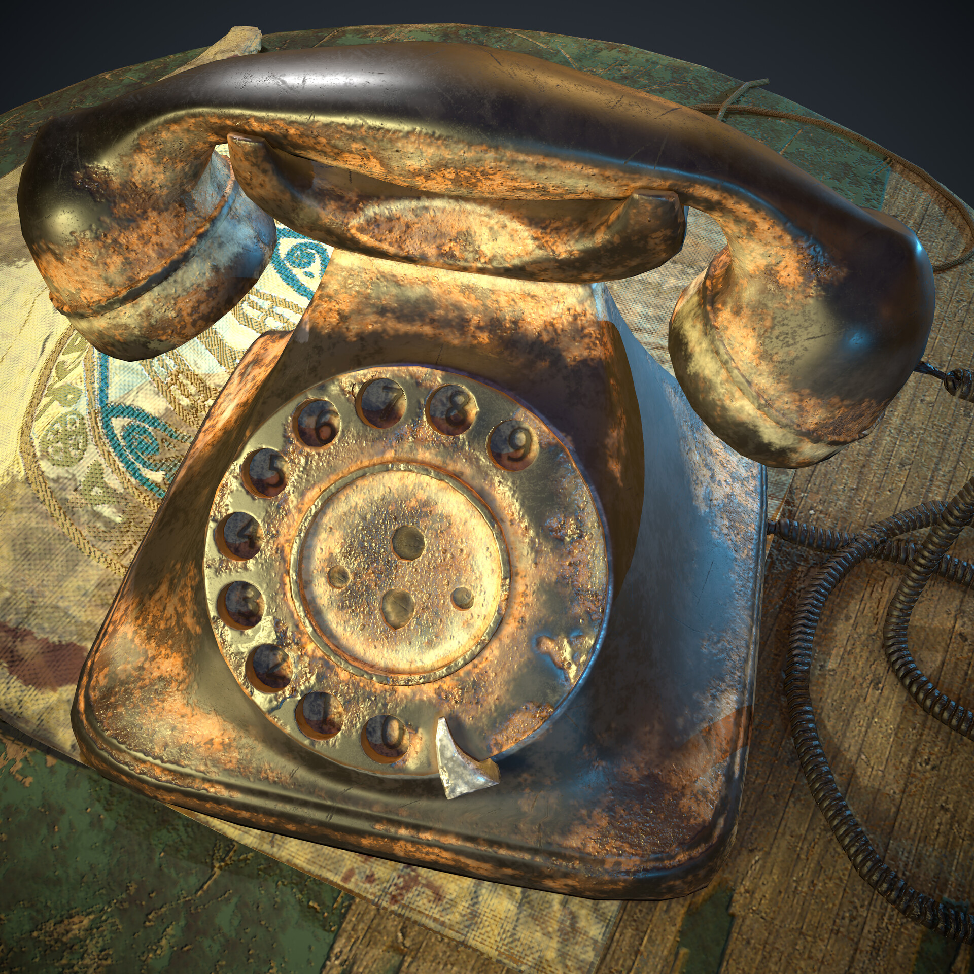 ArtStation - Old Bell`s phone still life