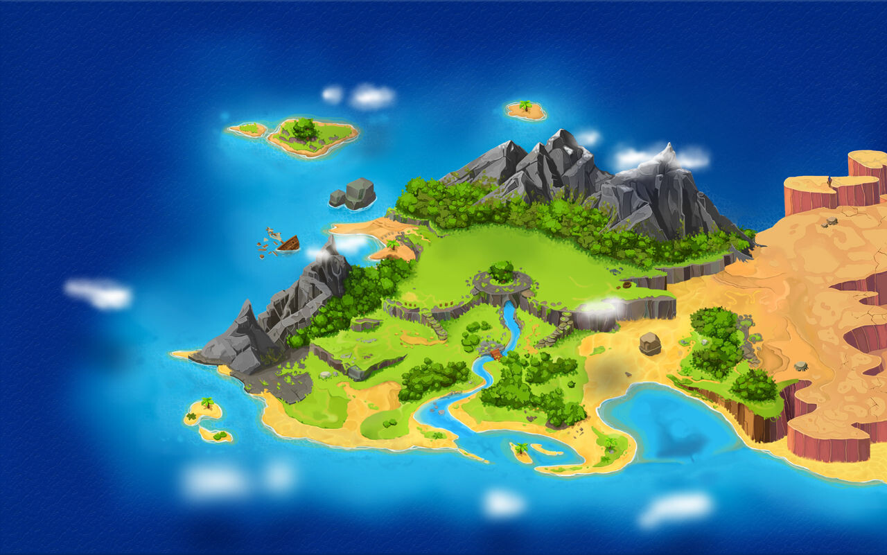 ArtStation - Isometric game map