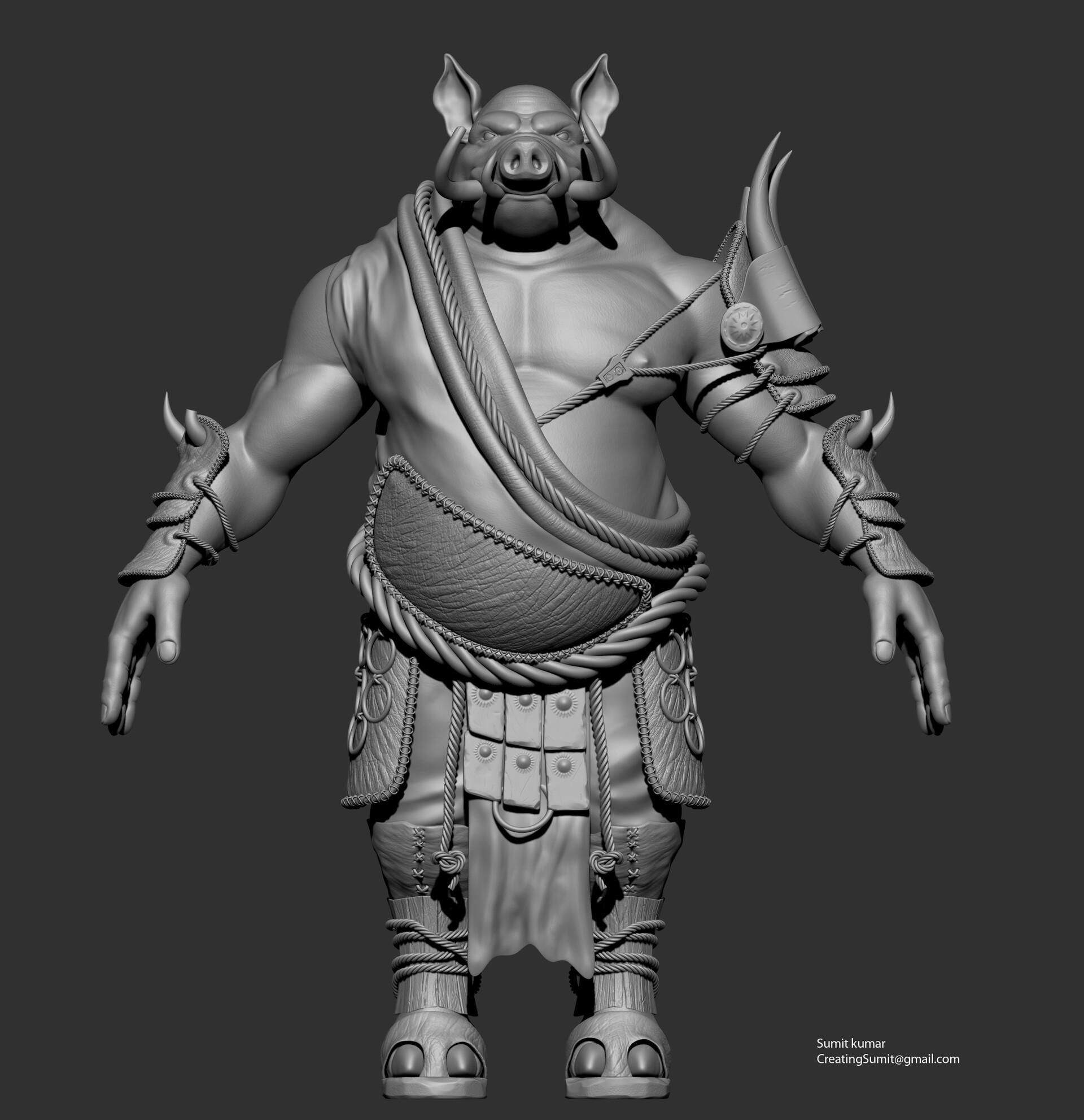 ArtStation - Pig Warrior