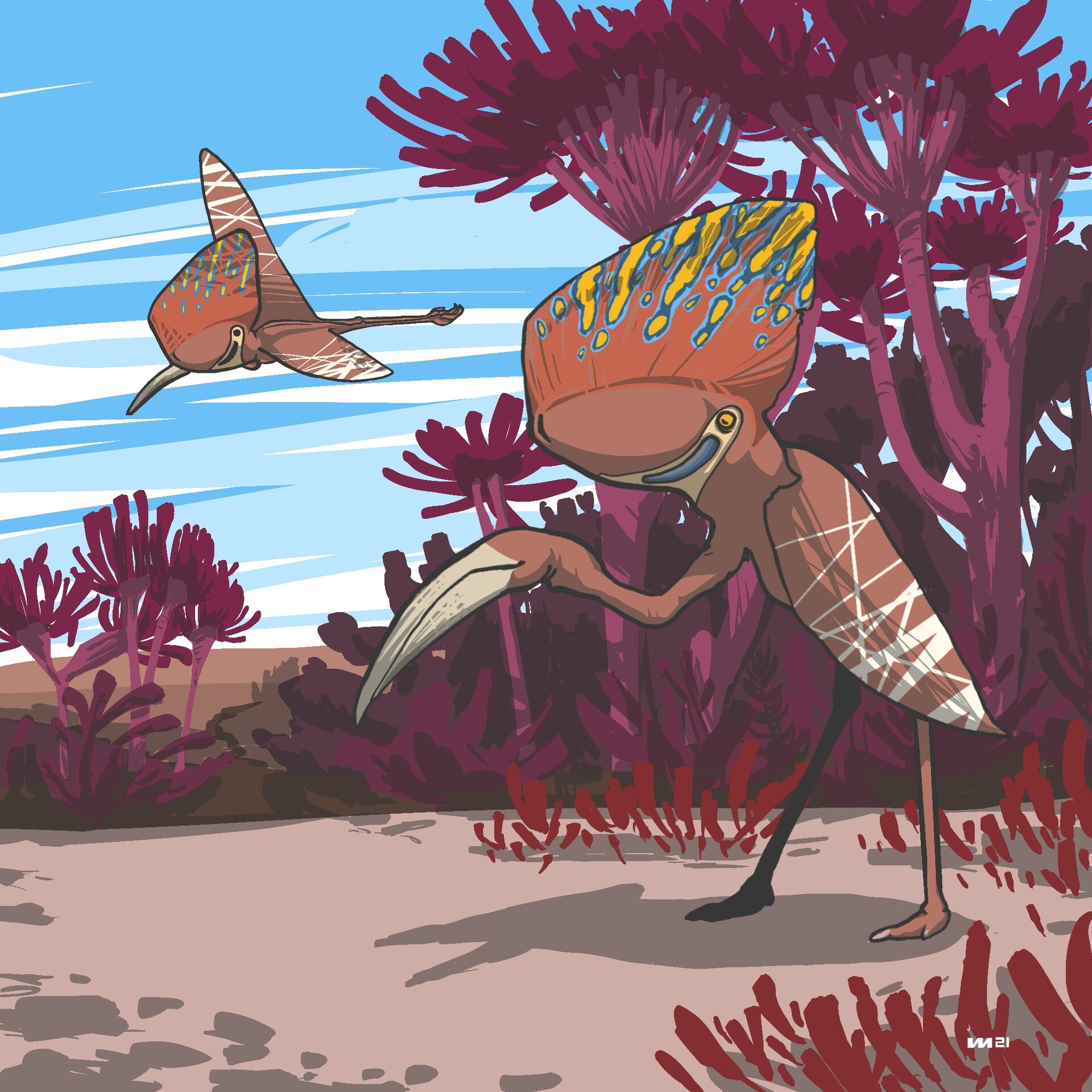 ArtStation - Dzuban: An alien stork