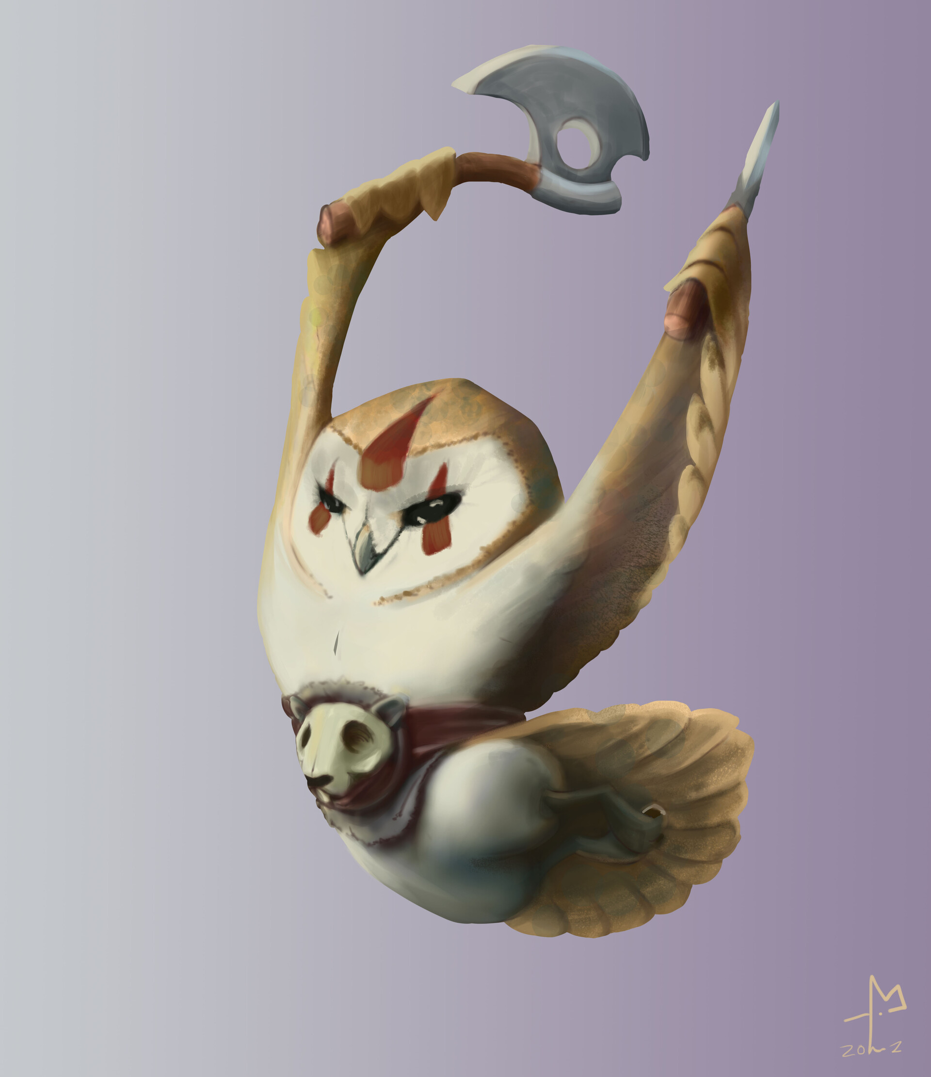 ArtStation - Owl Warrior