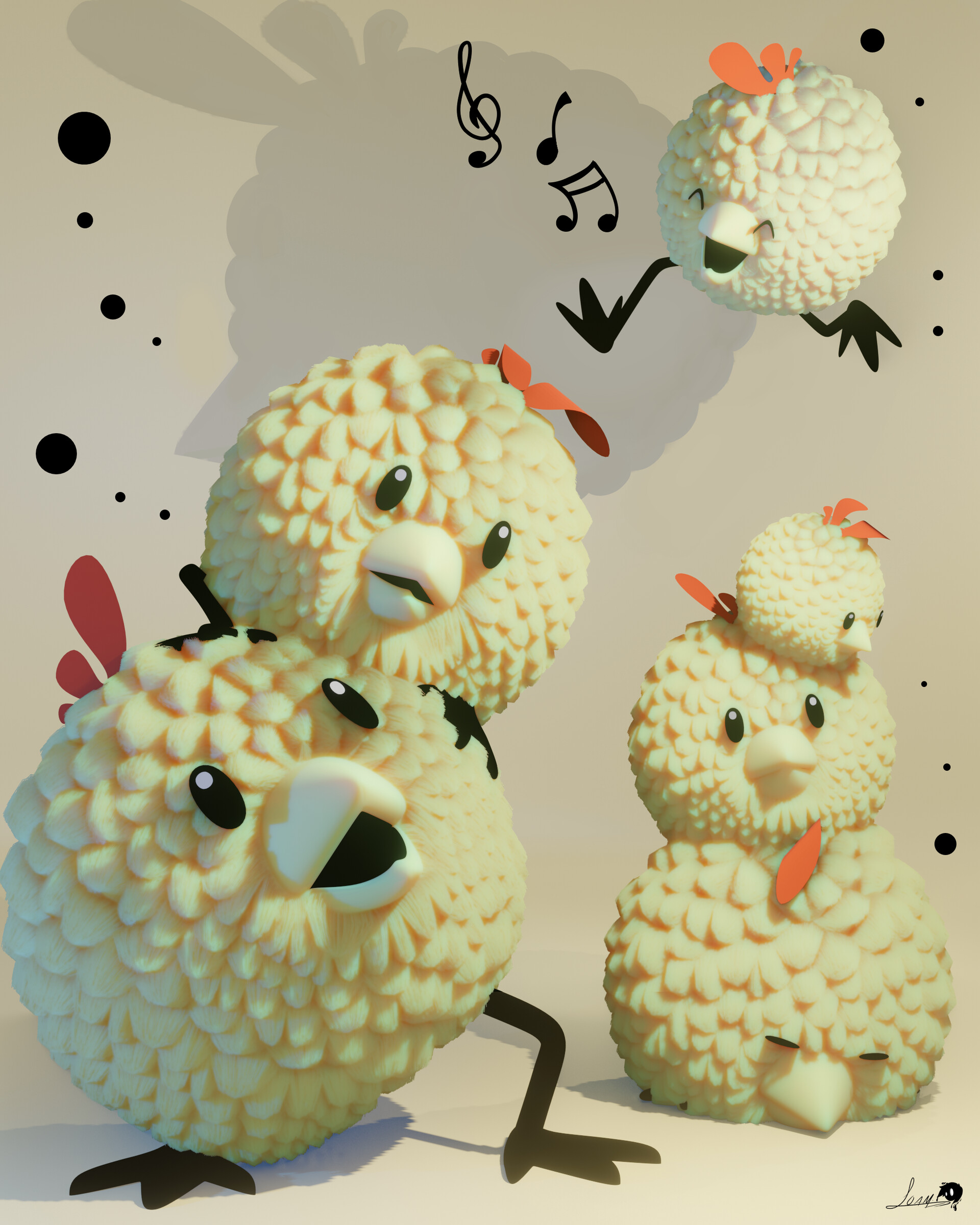 ArtStation - pollitos x