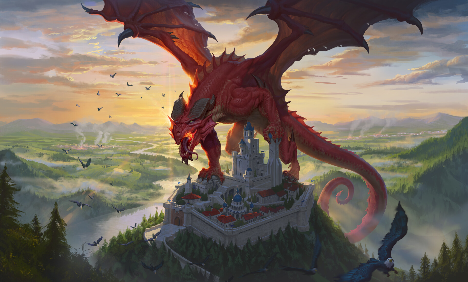 Tulio Brito - Red Dragon - Character for Miniatures - Collective Studio