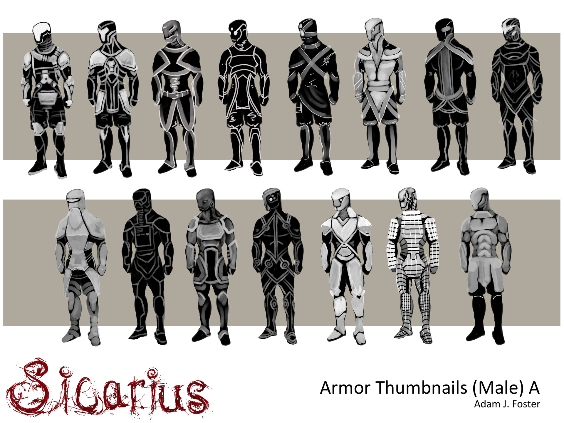 ArtStation - Armor Thumbnails - Sicarius