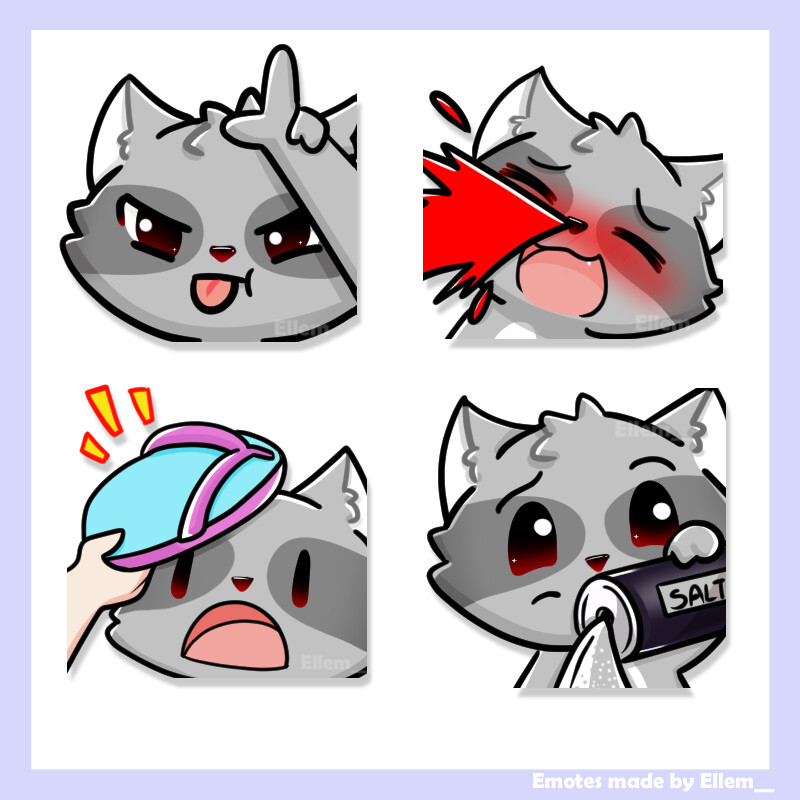 ArtStation - Twitch emotes for @the_imelissa