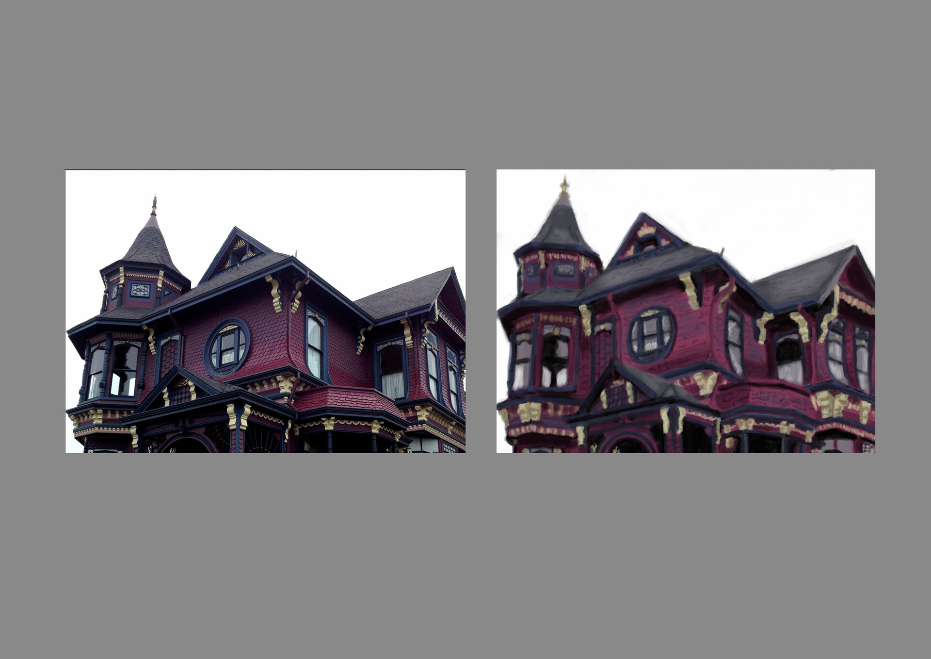 ArtStation - Victorian Gothic/Gothic revival house study