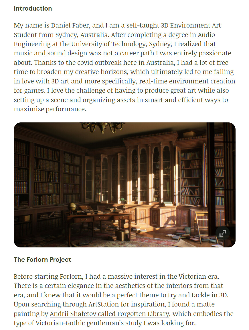 Daniel Faber - Forlorn - 80lv Interview & Breakdown