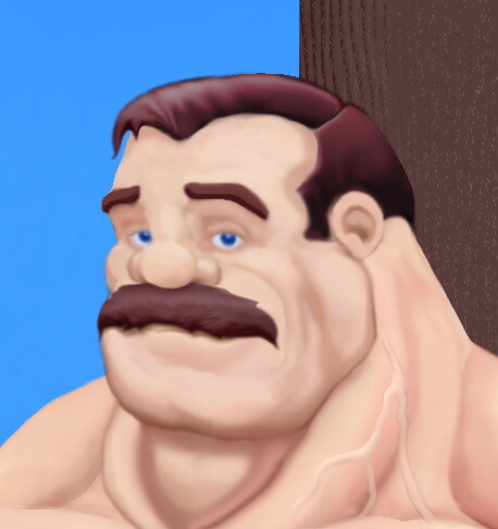 ArtStation - Mike Haggar head wip
