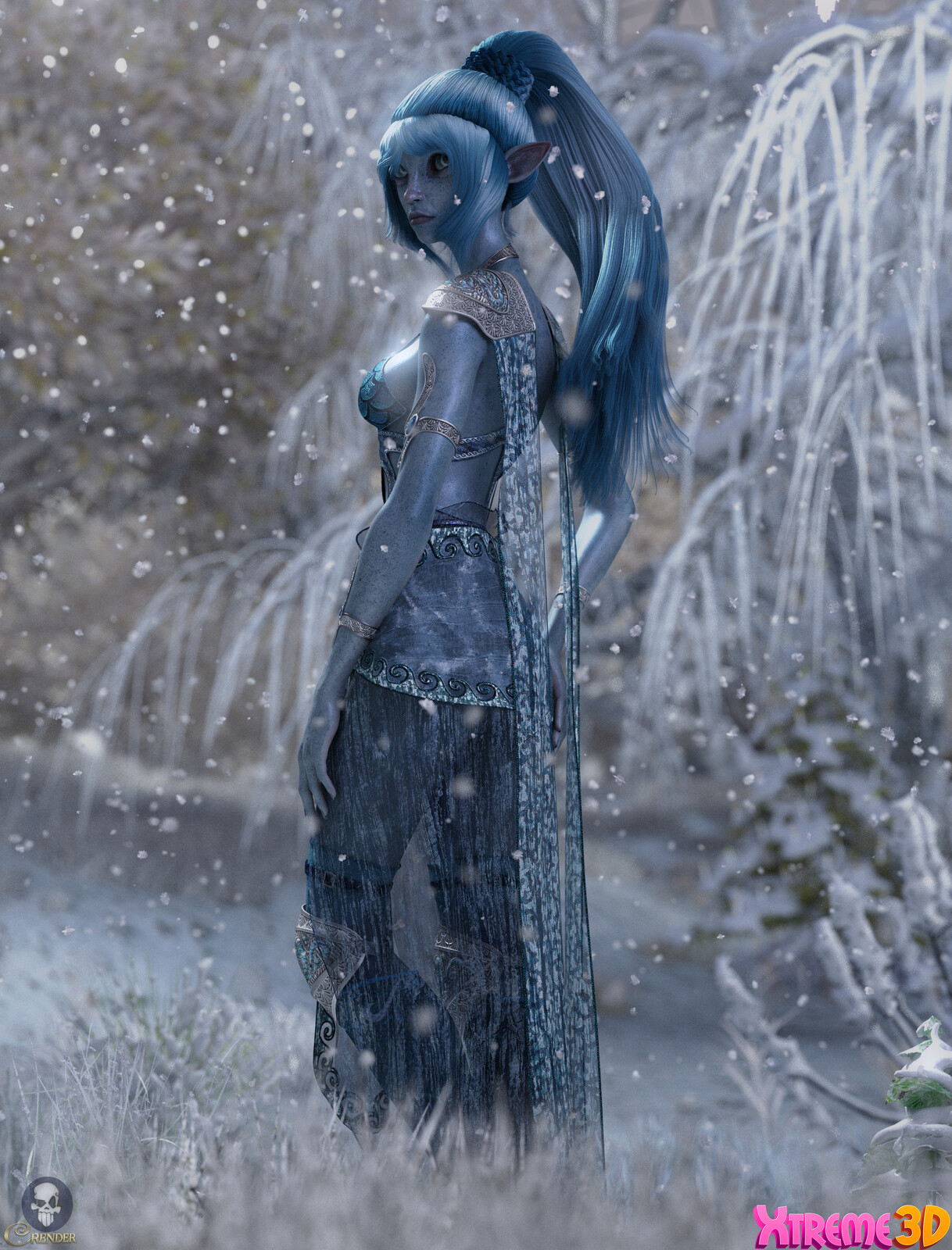 Xtreme3D Studio - Fantasy Ponytail for G8.1F by Ravenhair