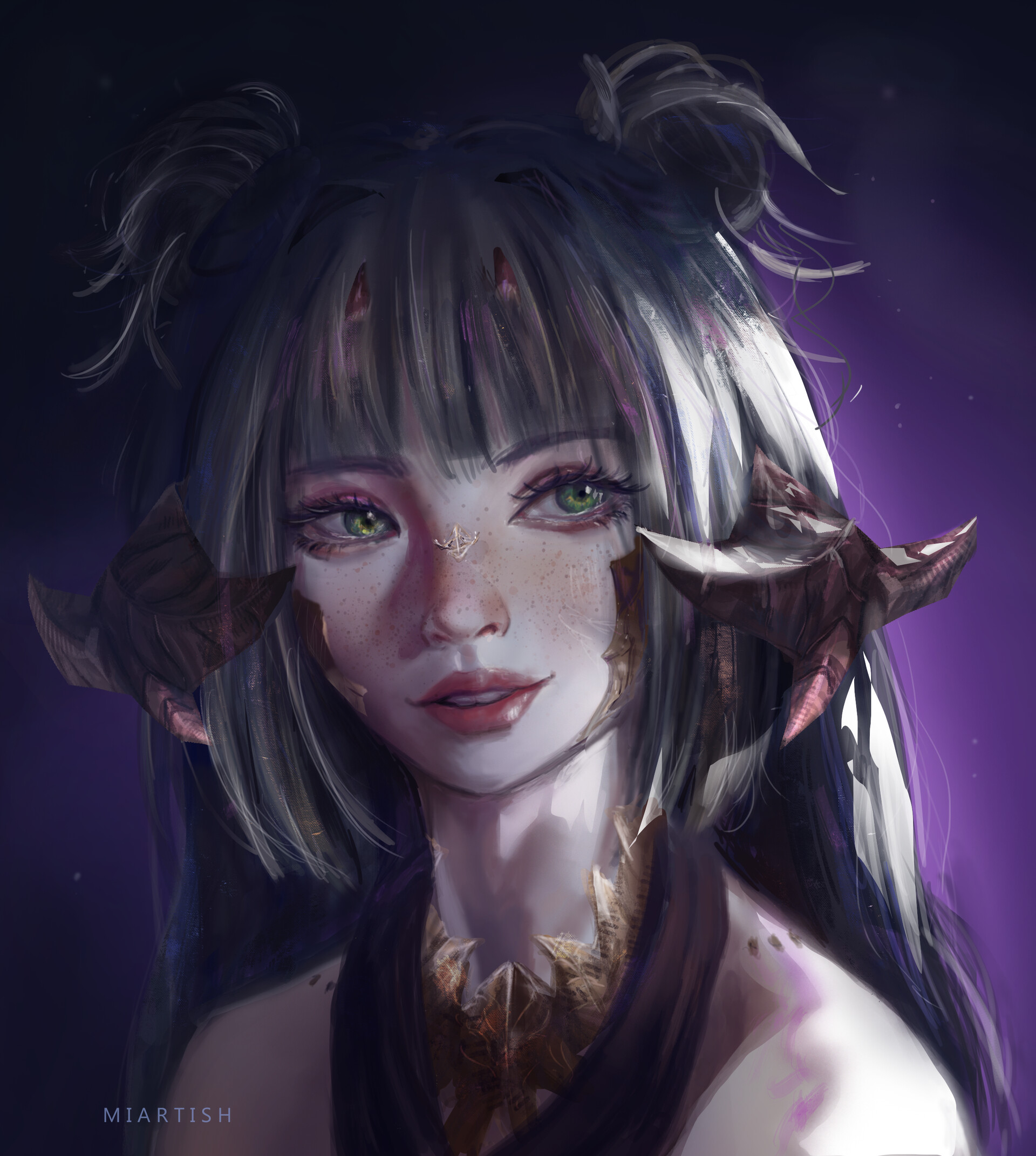 ArtStation - Au'ra portrait