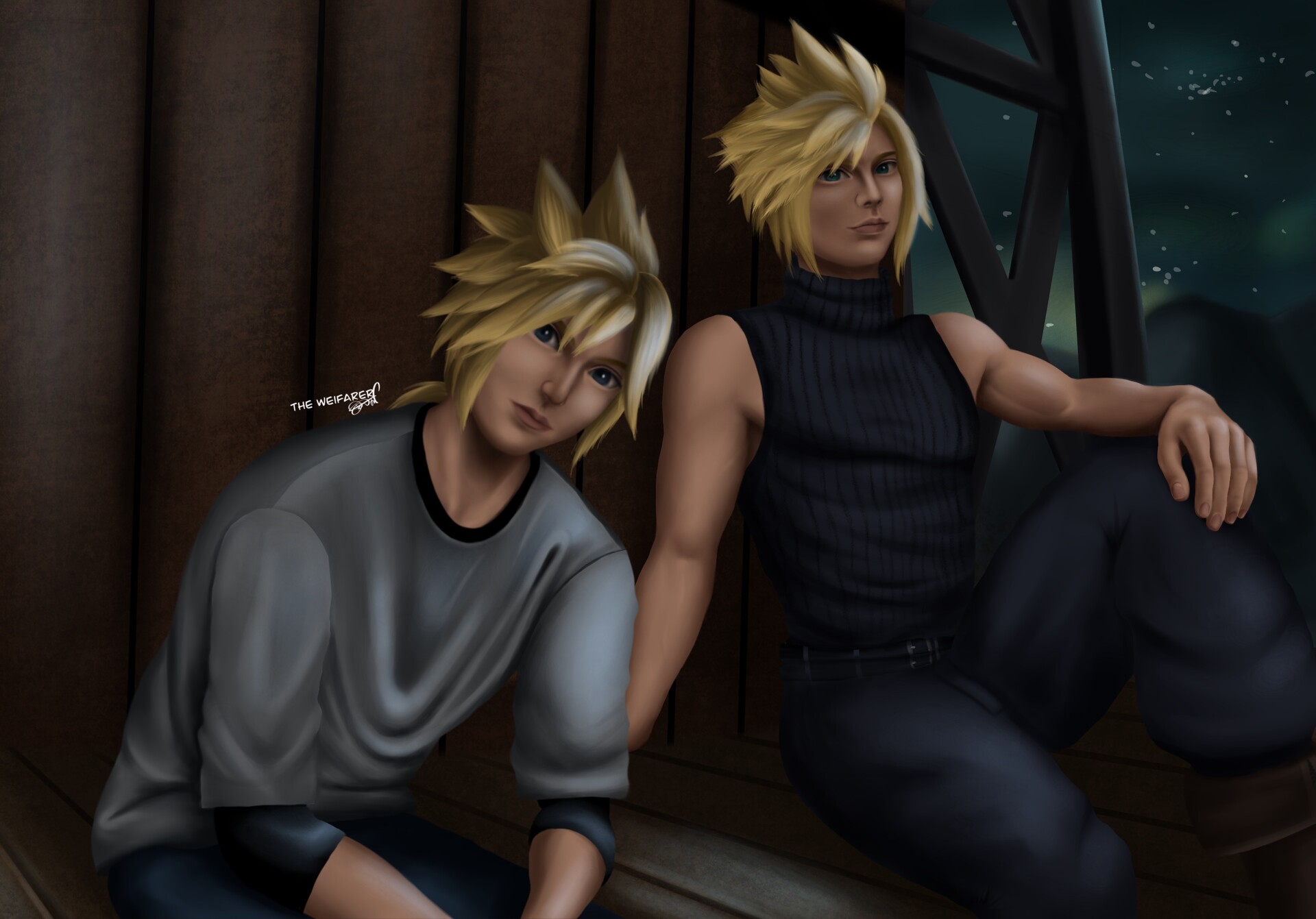 ArtStation - Big Cloud & Smol Cloud (Final Fantasy 7)