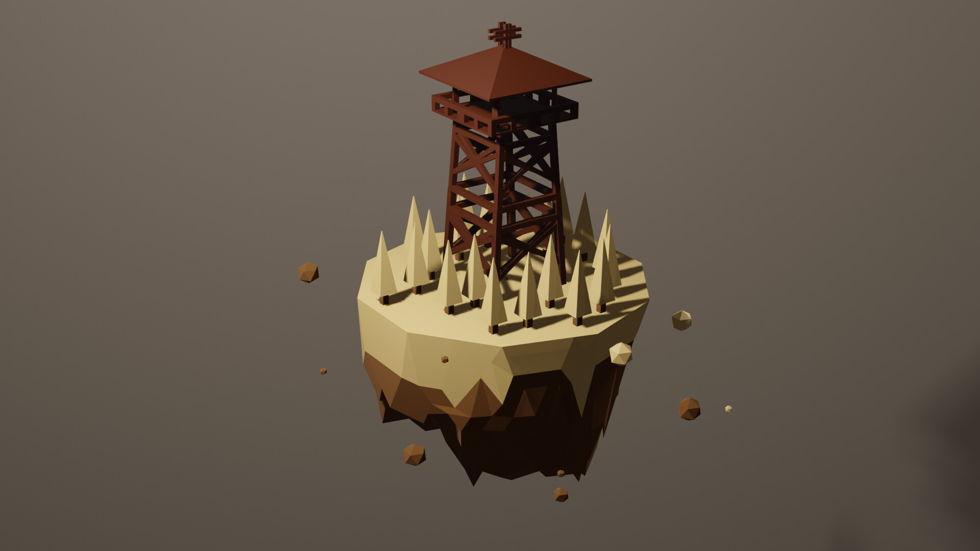 ArtStation - Stylised Watch Tower