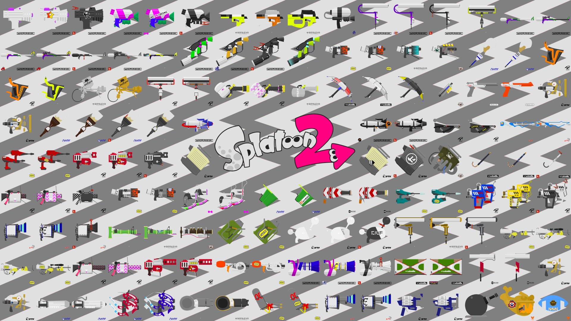 ArtStation - Splatoon Weapon Compendium