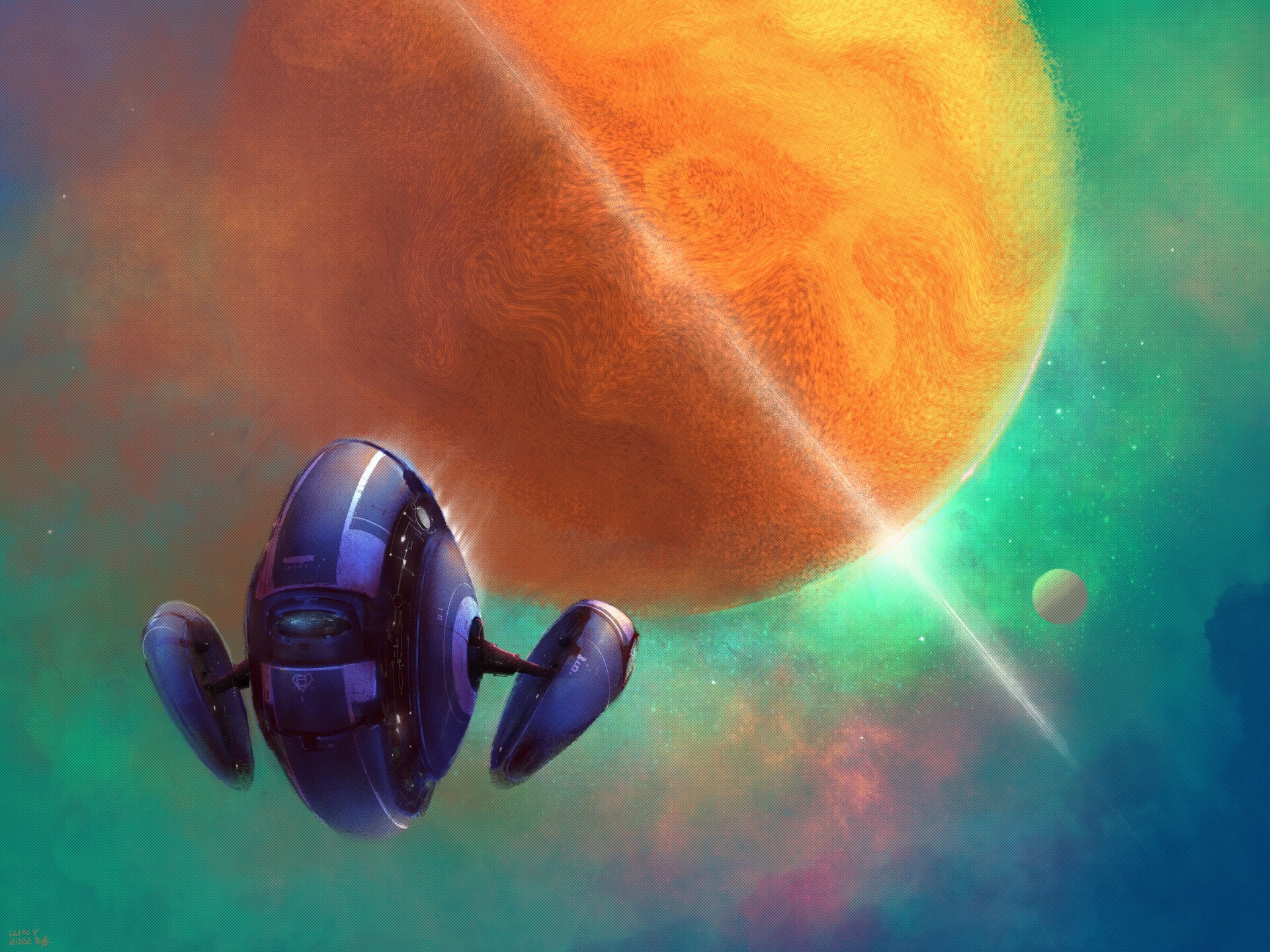 ArtStation - procreate spaceship no.2