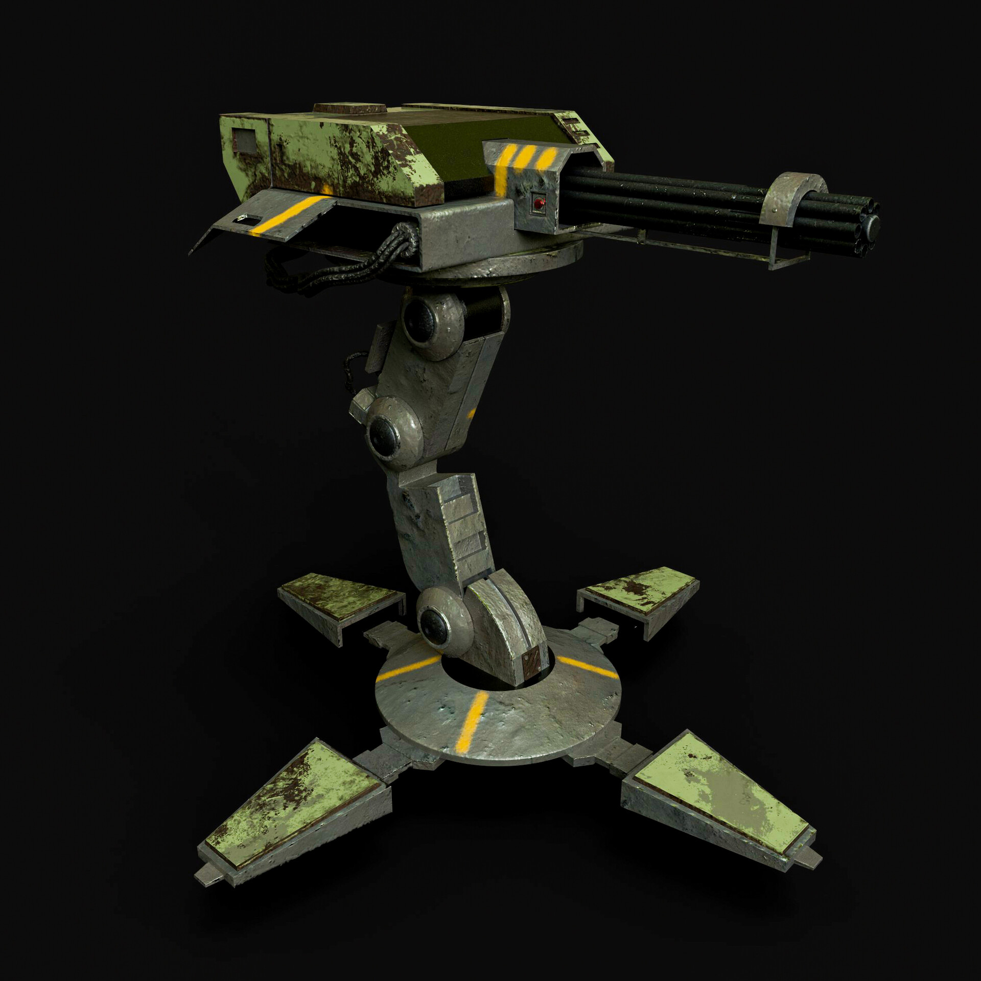 ArtStation - Turret Machine Gun