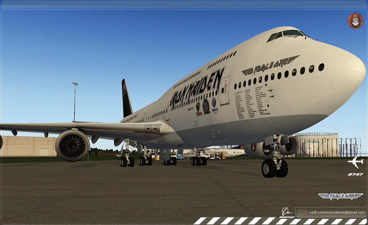 Ed Force One Iron Maiden Boeing 747-8 Livery concept by Nebojsa De Luka ...