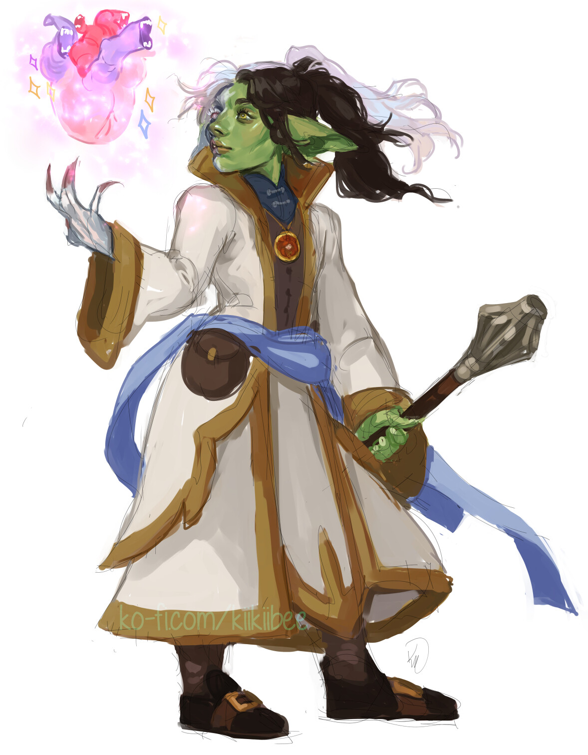 Blossom, Goblin Cleric by Kii Weatherton : r/ImaginaryMonsterGirls