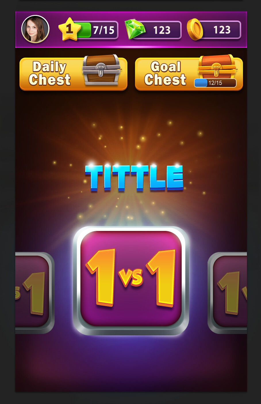 ArtStation - Mobile Game Home Page UI