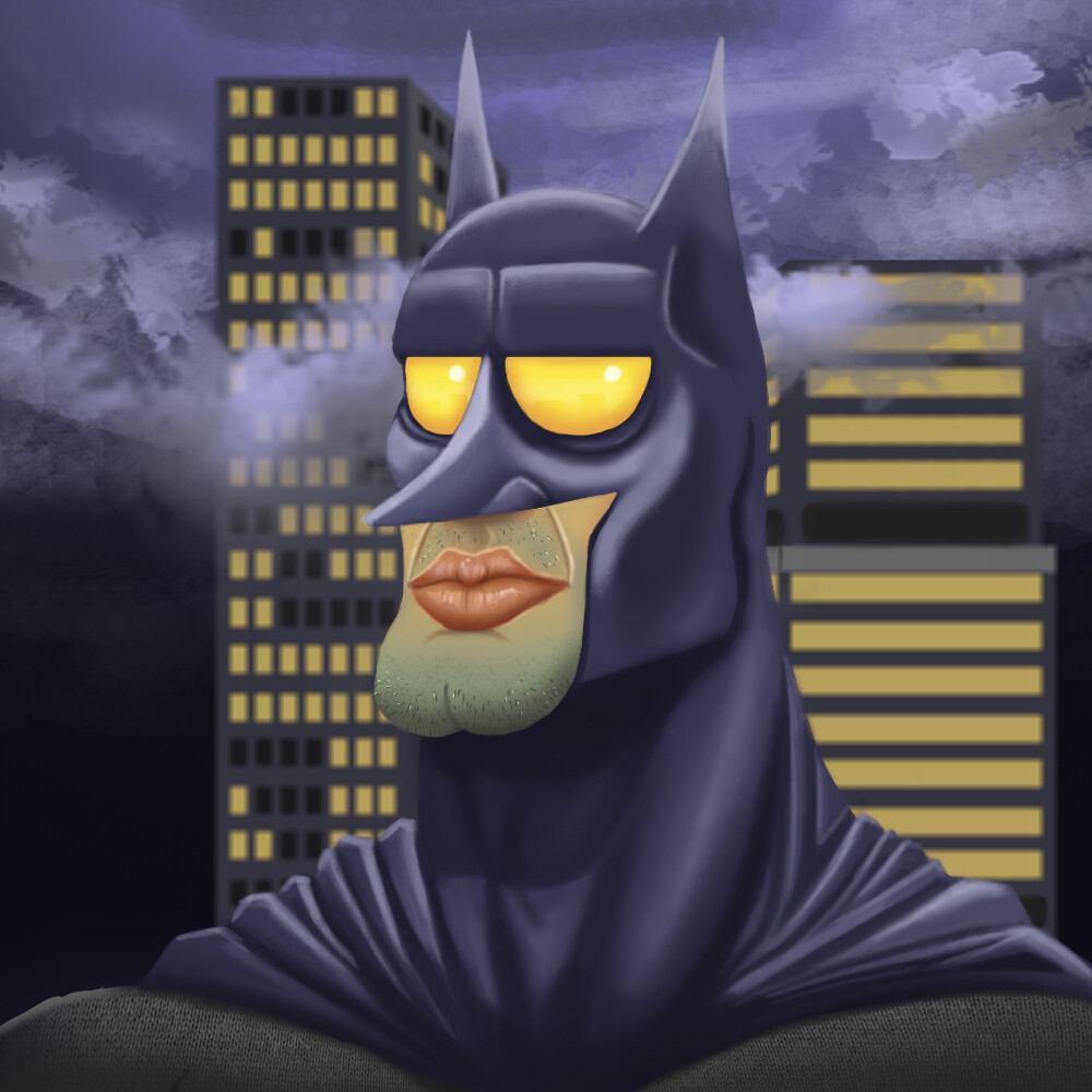 ArtStation - A Batman with big lips