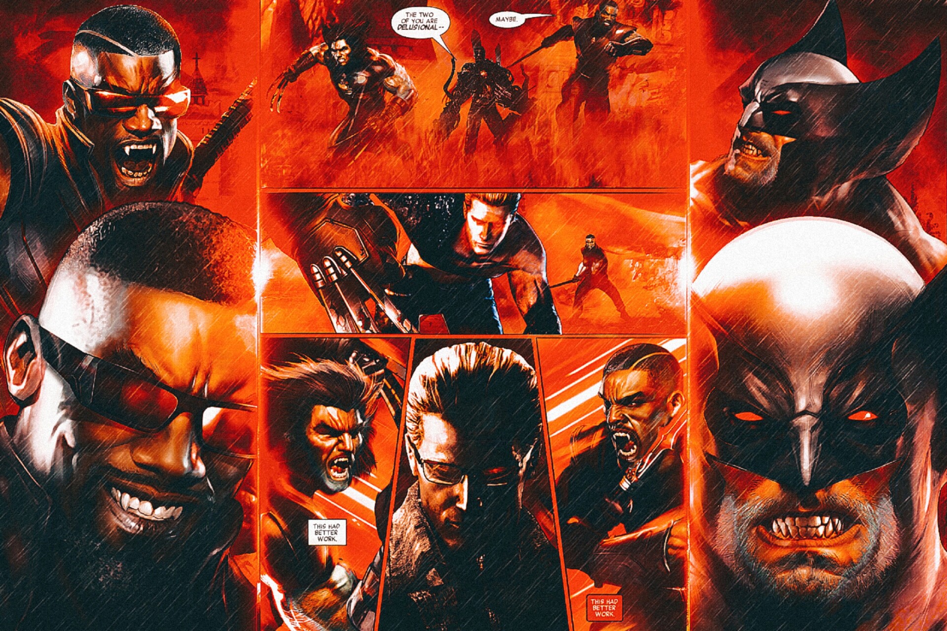 ArtStation - Blade & Wolverine VS Albert Wesker